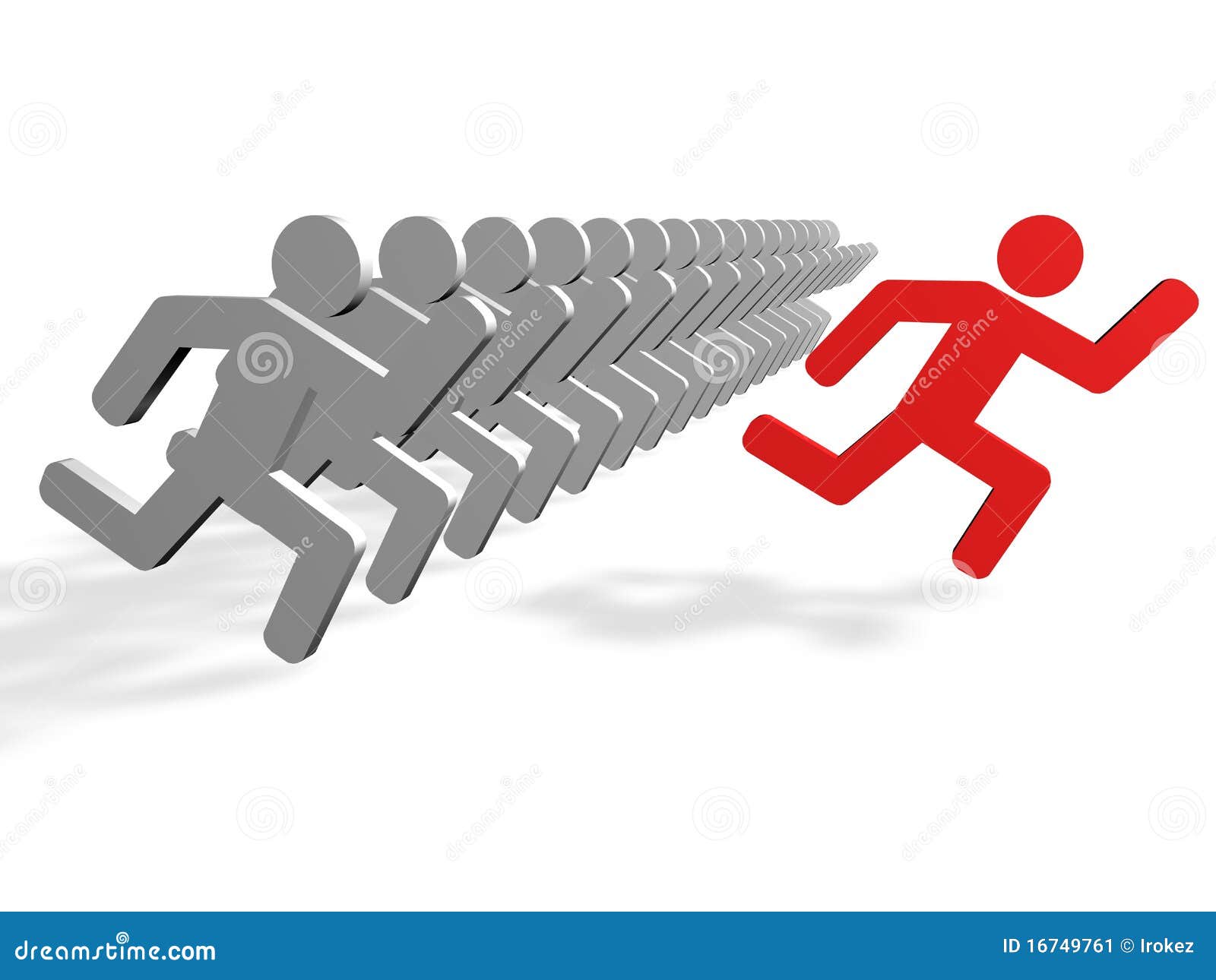 Follow the Leader stock illustration. Illustration of dimensional ...