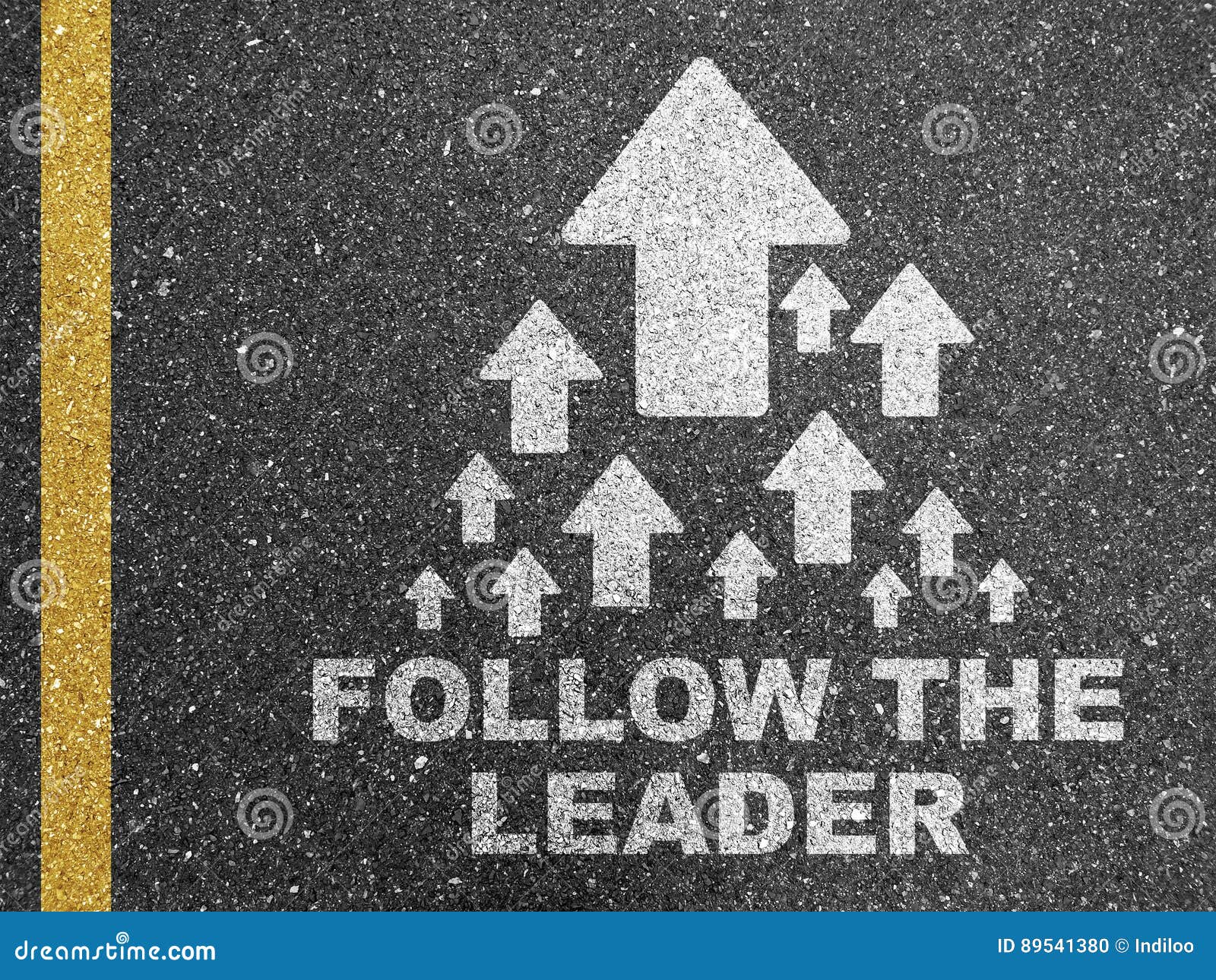 Road Marking On The Road, Warning Signs. Direction Of Detour, Sign ...