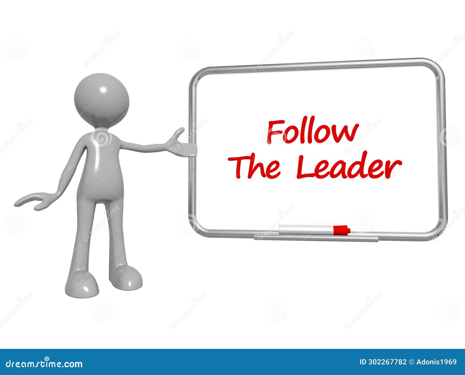 Follow the leader on white stock illustration. Illustration of ...