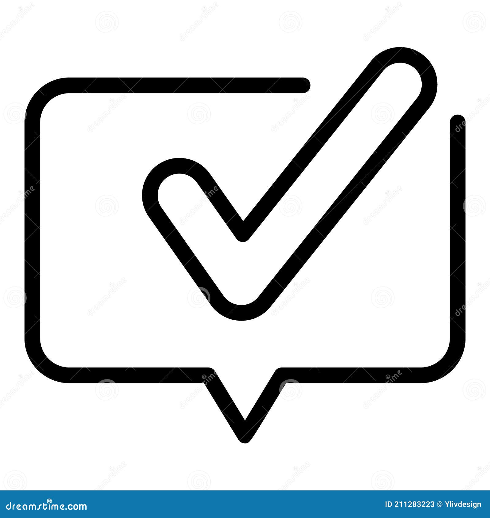 Follow Mark Icon, Outline Style Stock Vector - Illustration of unfollow ...