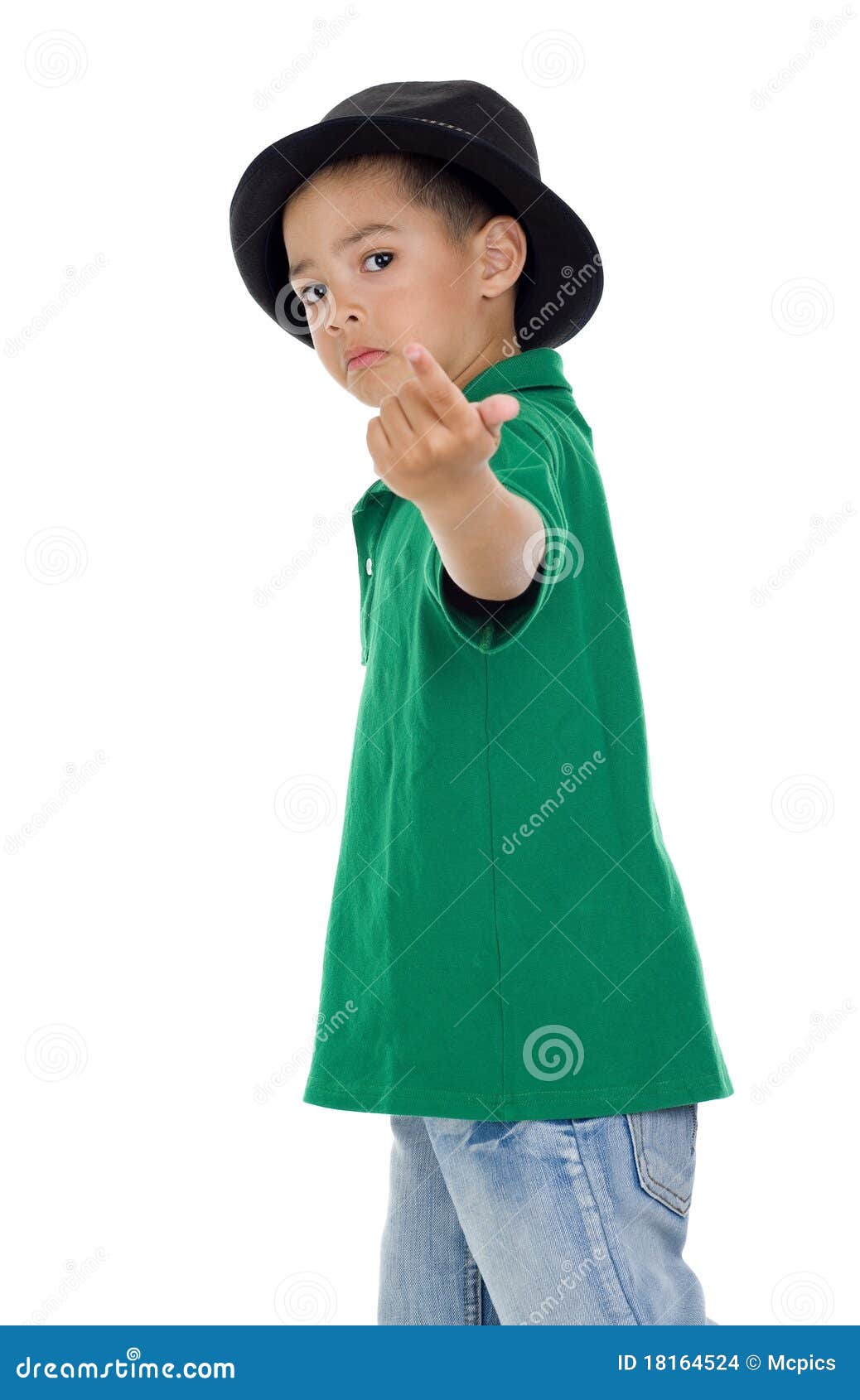 Follow me stock photo. Image of come, black, multiracial - 18164524