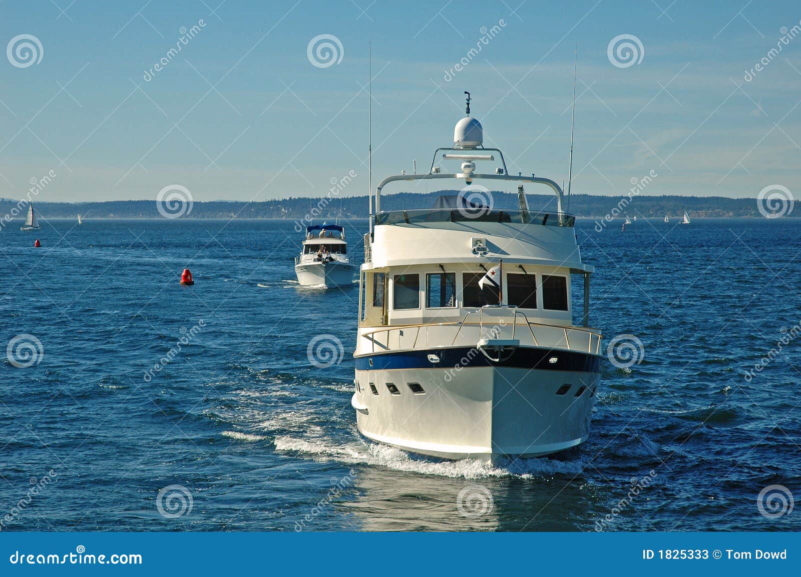 Follow Me stock image. Image of radar, boat, cruise, buoy - 1825333
