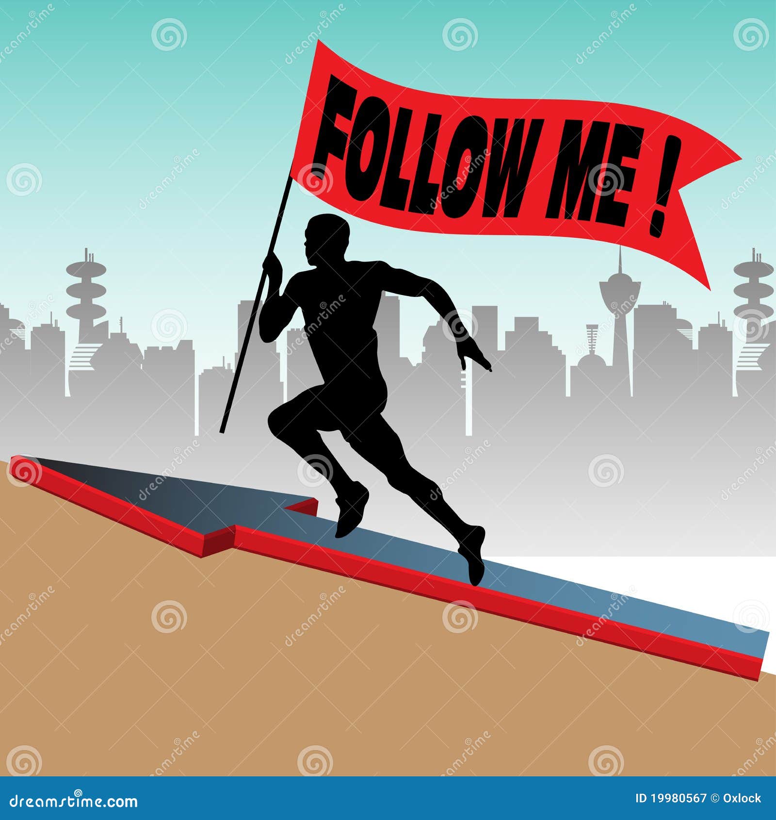 Follow me stock vector. Illustration of communication - 19980567