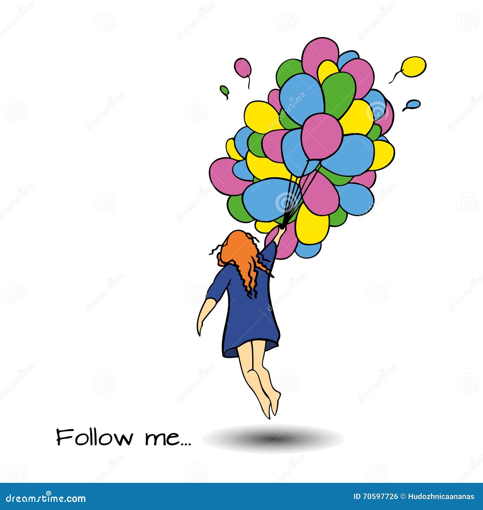 Follow me art stock vector. Illustration of contact, discussion - 70597726
