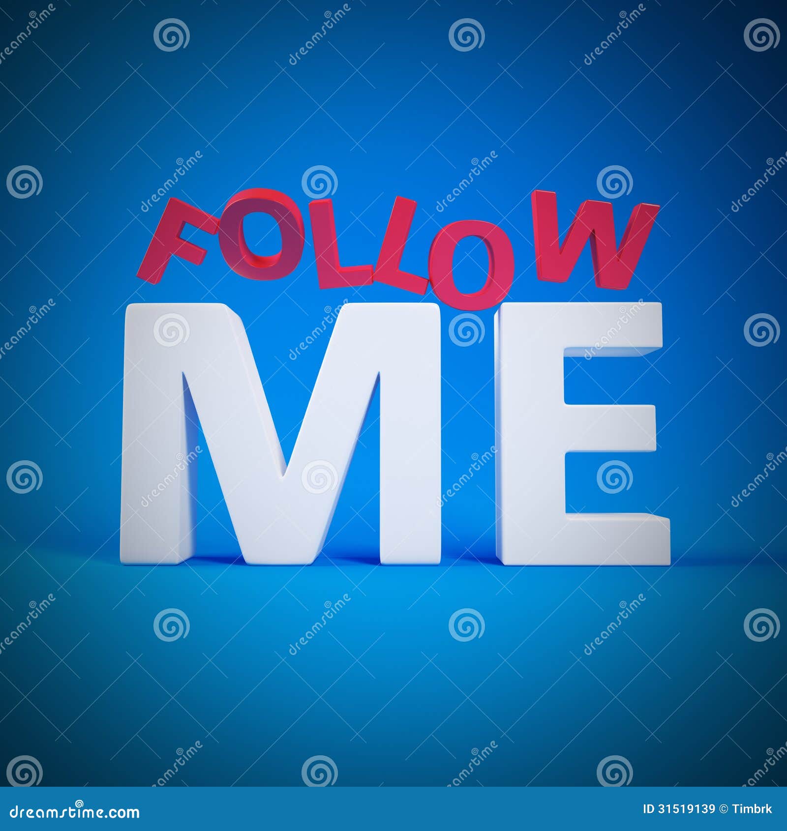 Follow Me on blue stock illustration. Illustration of internet - 31519139