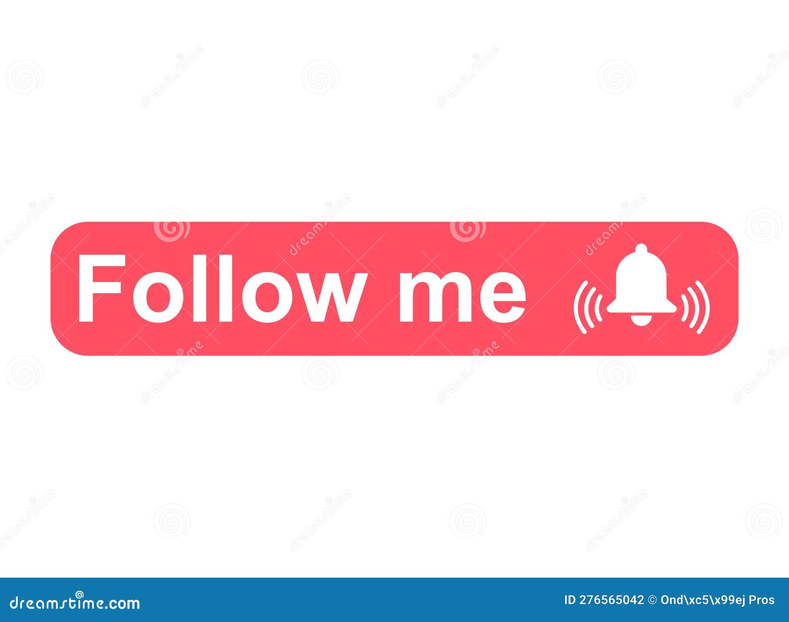 Follow Me Graphic Concept Symbol, Speech Button Web Label, Vector ...