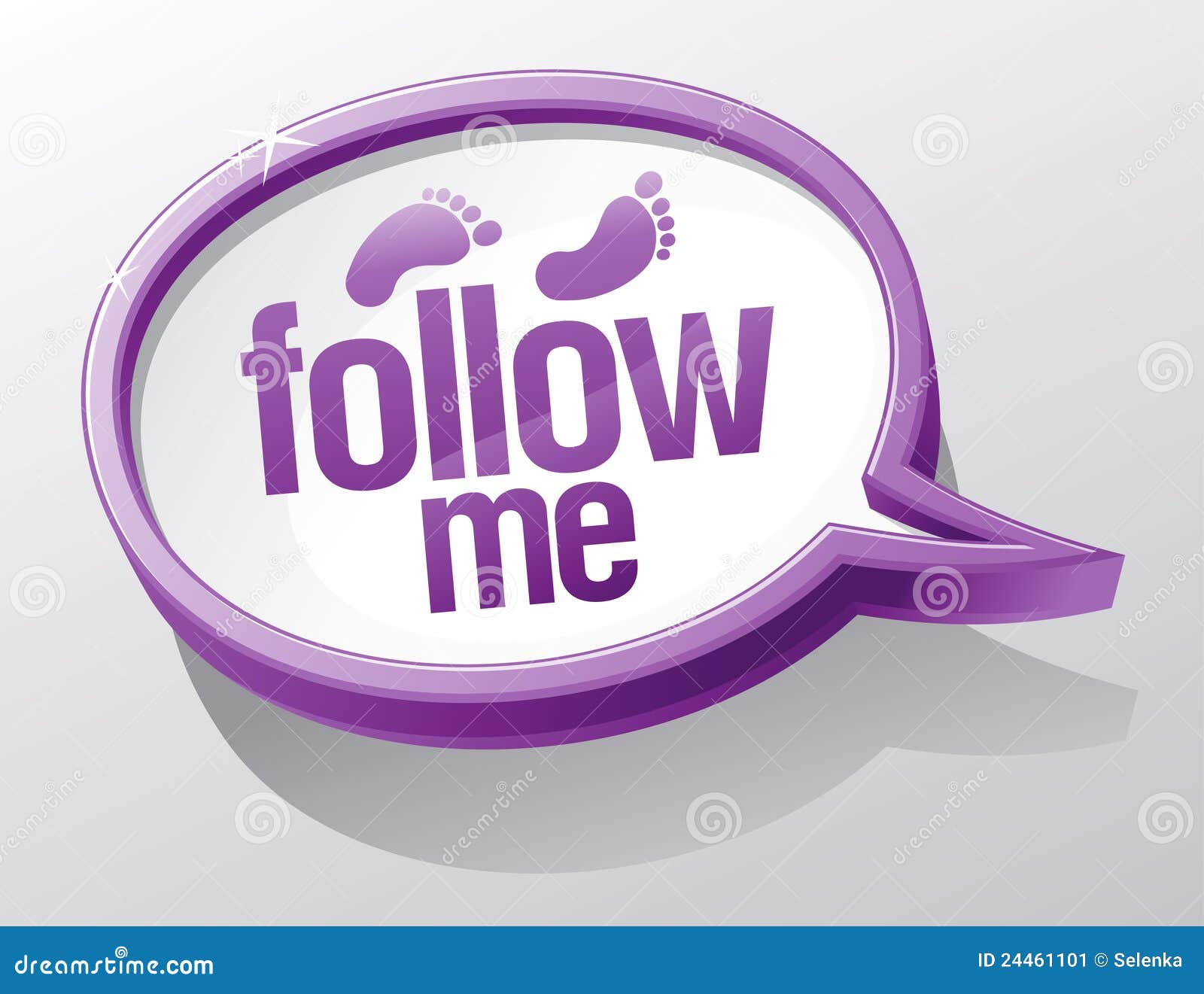 Follow Me In Speech Bubble 8-bit Pixel Art Vector Illustration ...