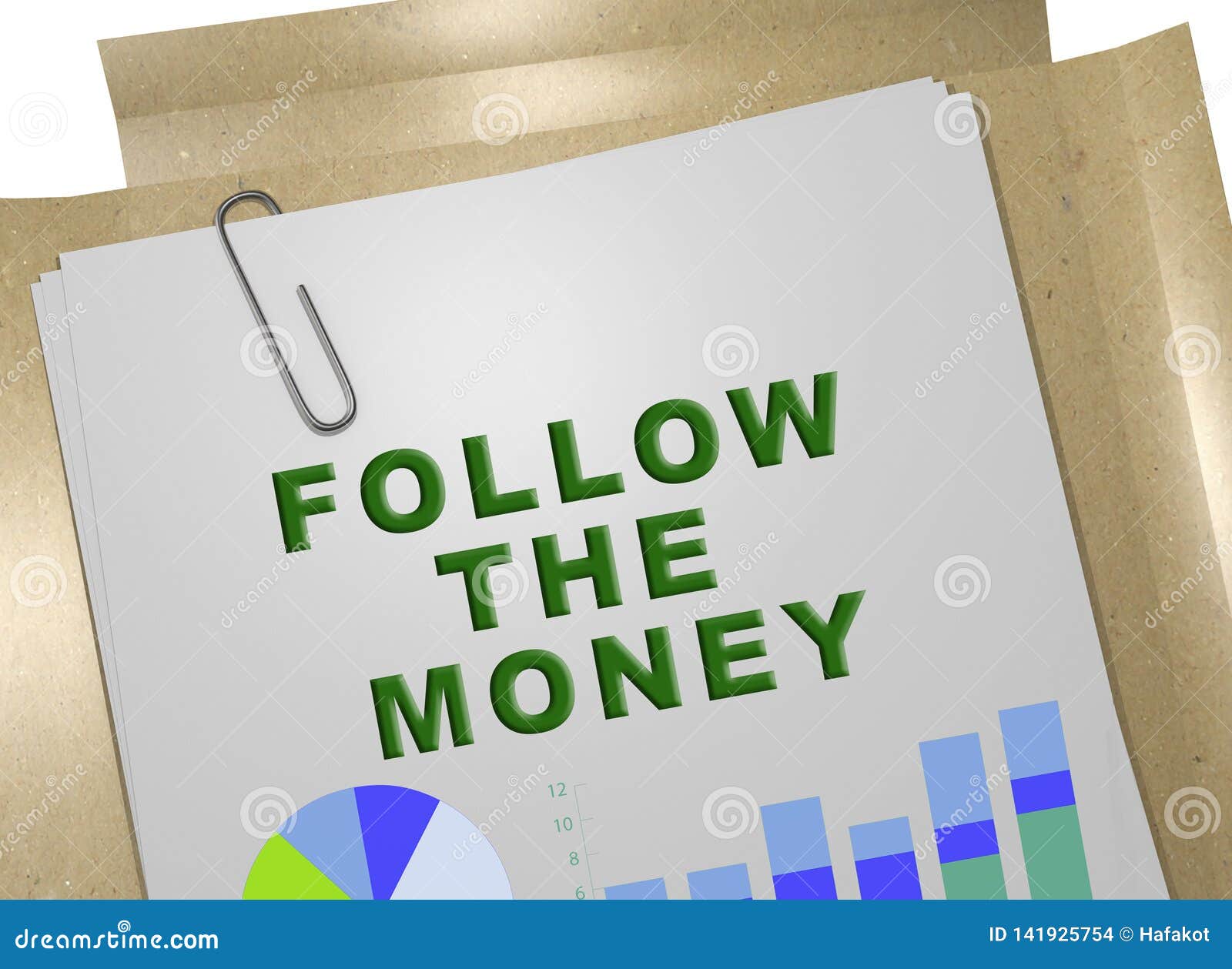 FOLLOW the MONEY concept stock illustration. Illustration of ...