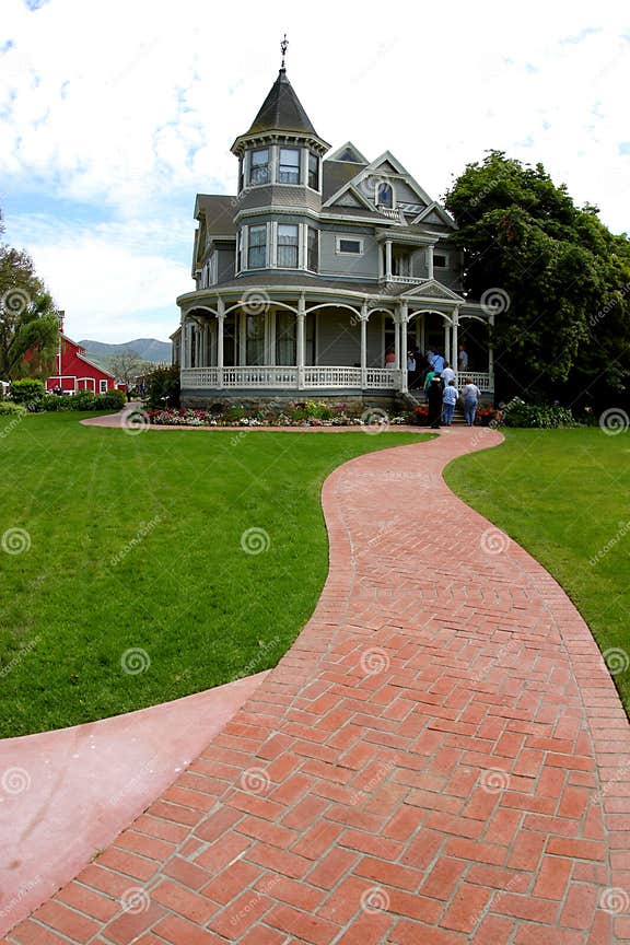 Follow the Red-Brick Road stock photo. Image of walk, home - 115046