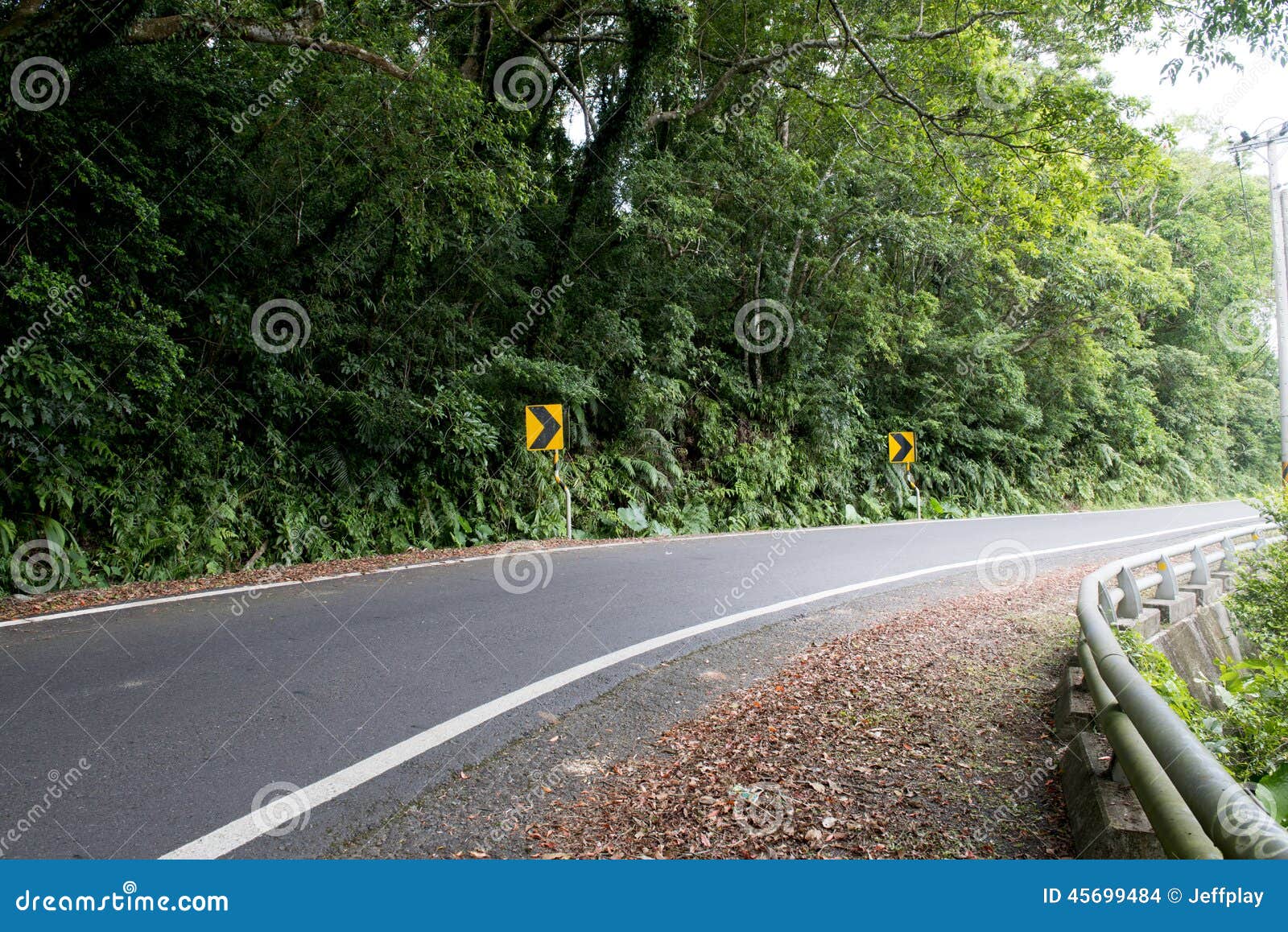 Follow the Road and Turn Right Stock Photo - Image of traffic, warning ...