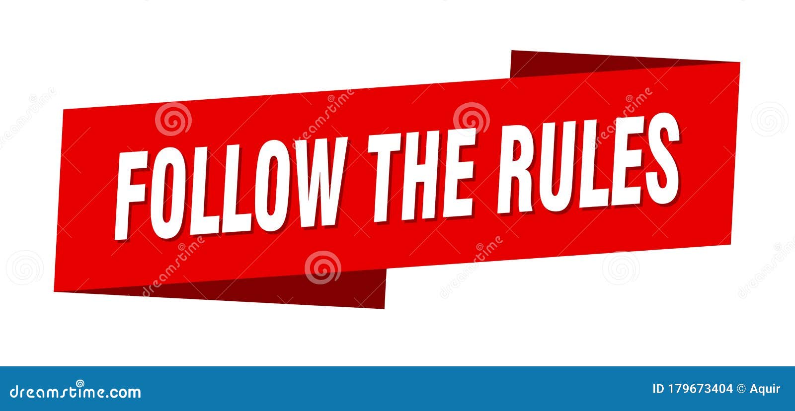Follow the Rules Banner Template. Follow the Rules Ribbon Label Stock ...