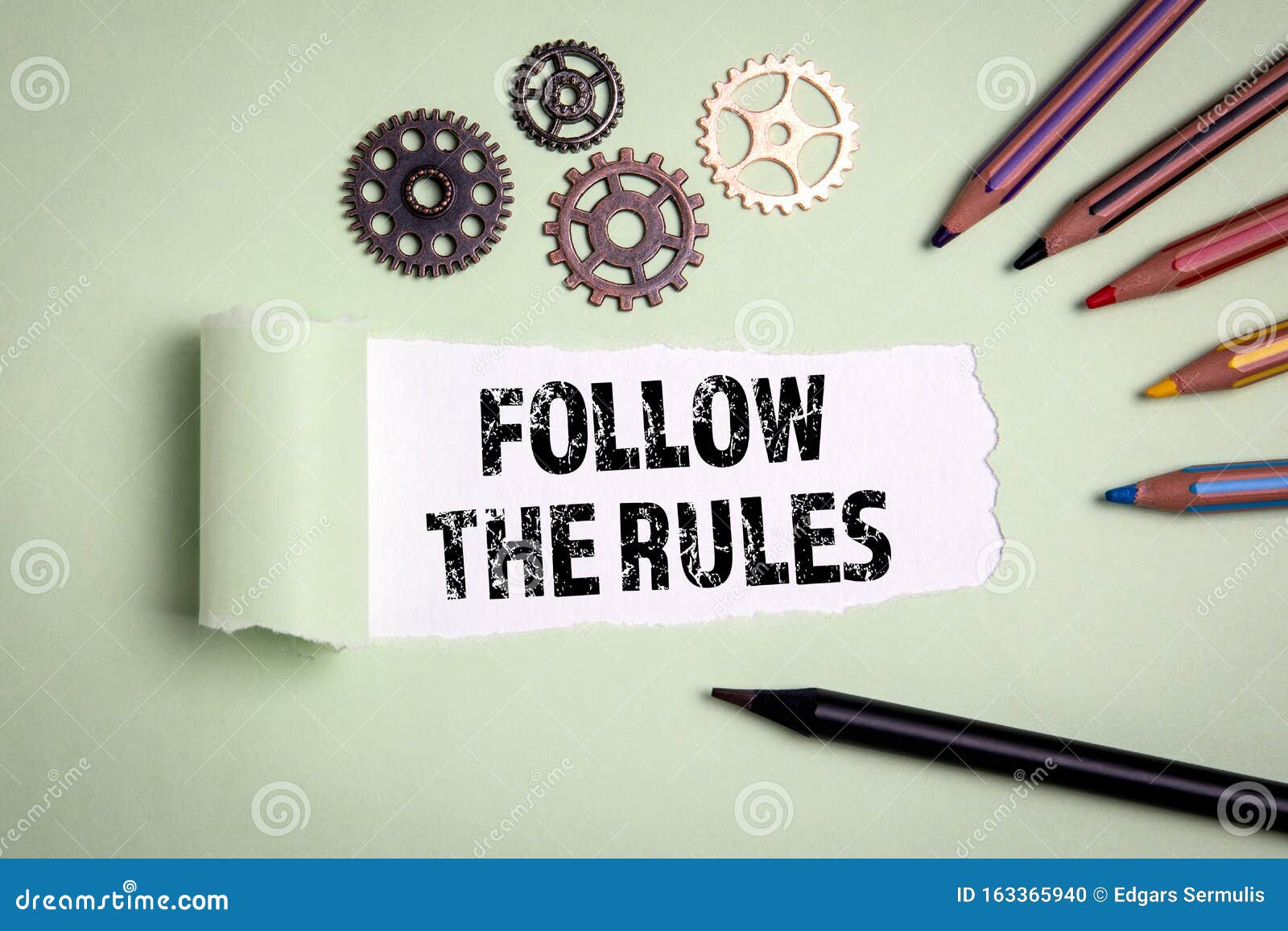 Follow the Rules. Guidelines, Security and Strategy Concept Stock Photo ...