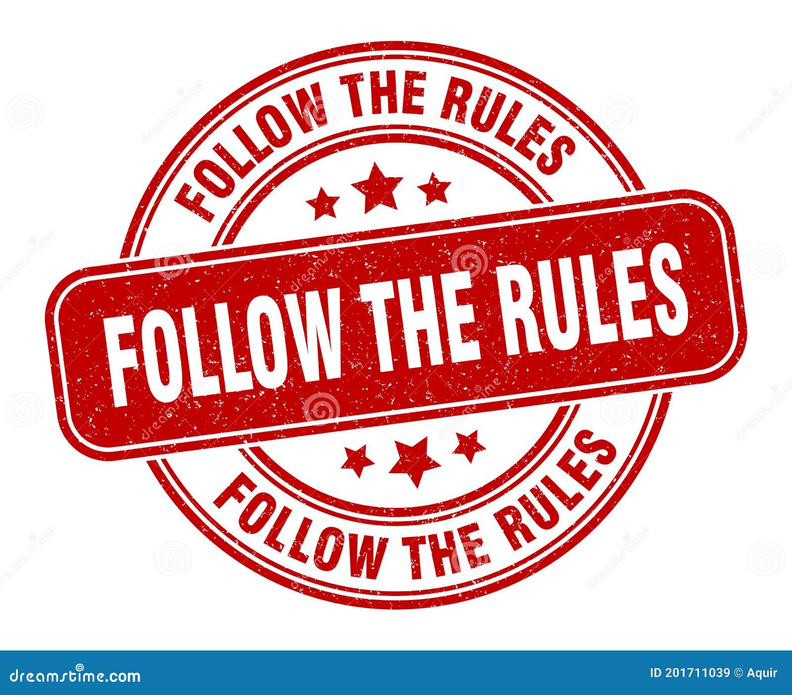 Follow the Rules Stamp. Follow the Rules Round Grunge Sign Stock Vector ...