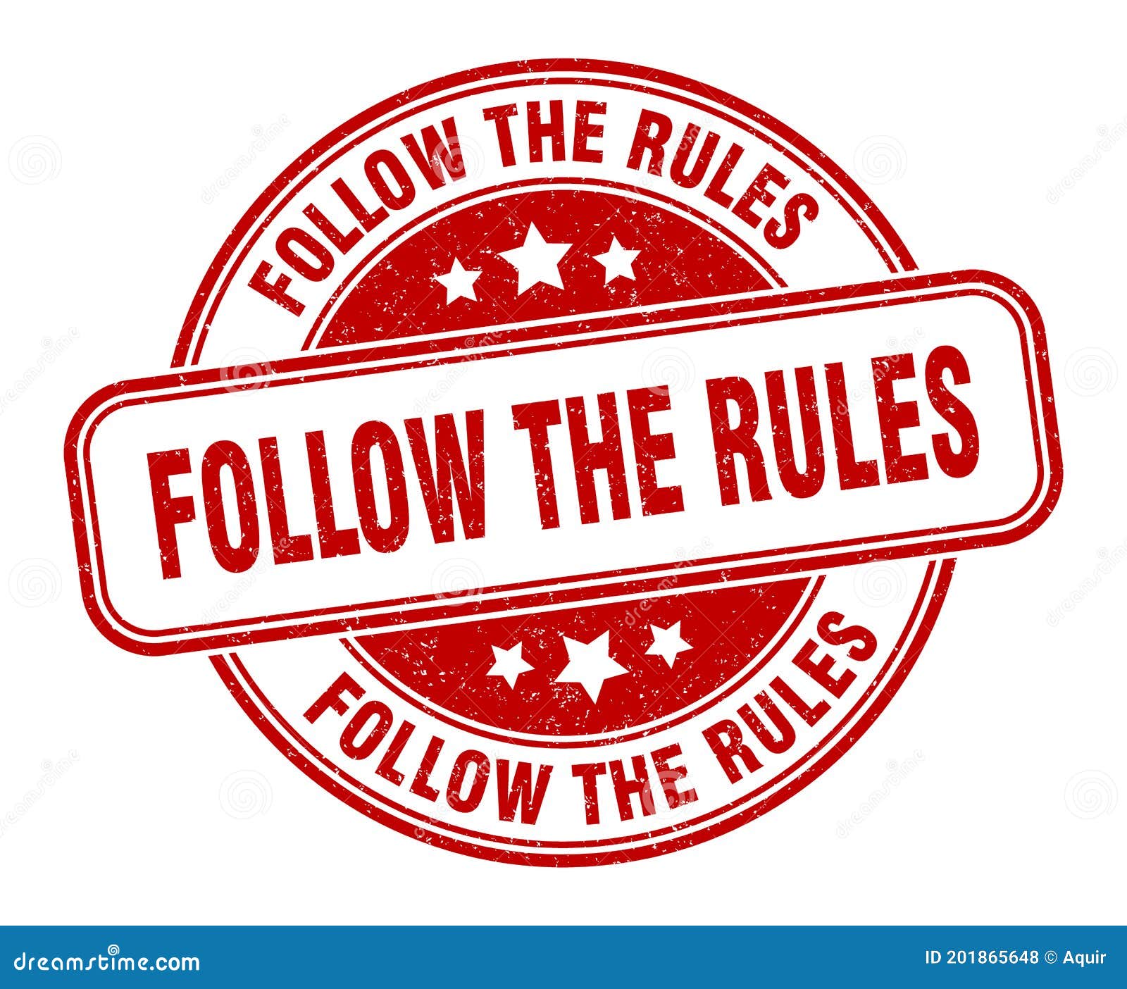 Follow the Rules Stamp. Follow the Rules Round Grunge Sign Stock Vector ...