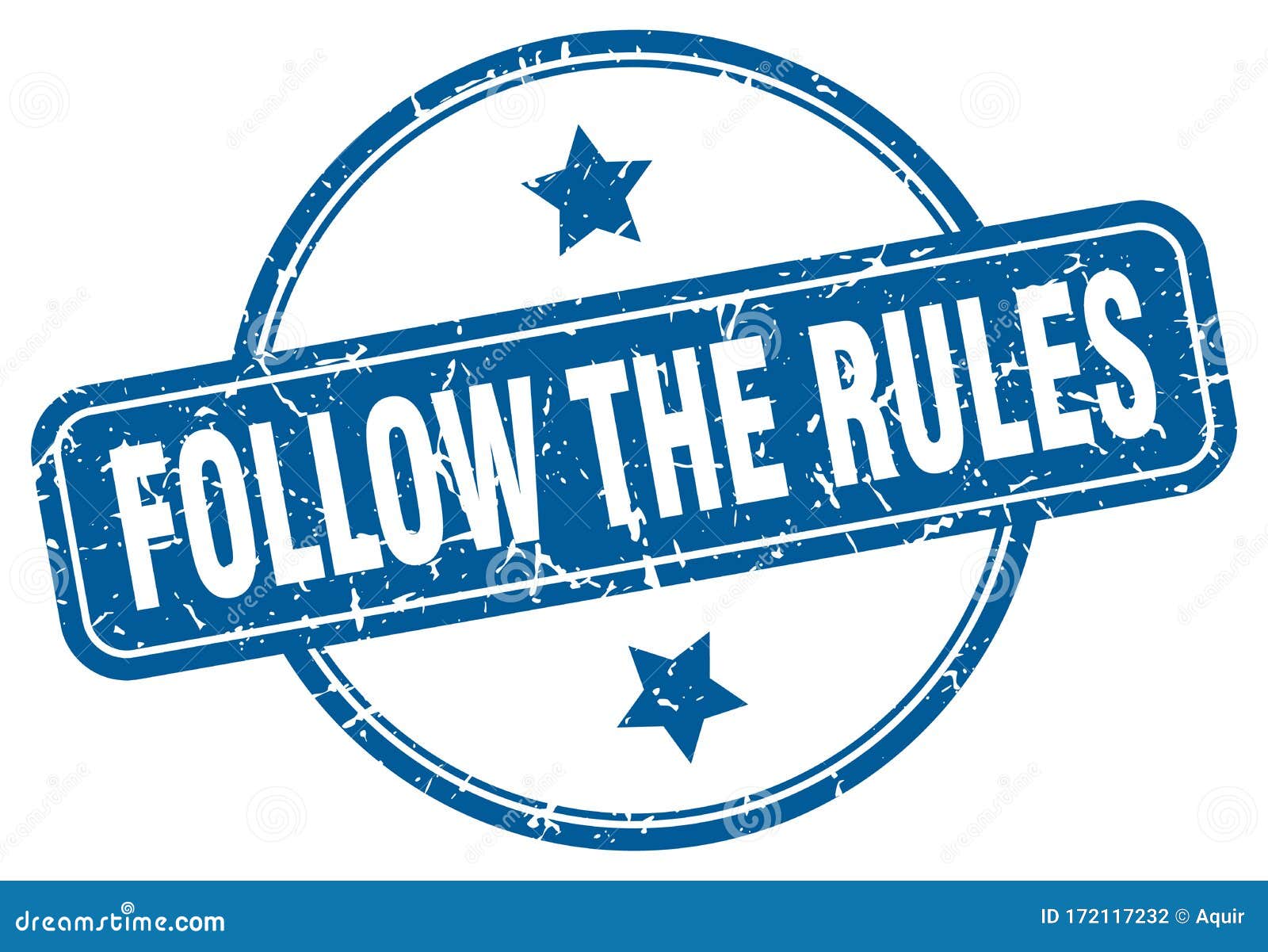 Follow the Rules Stamp. Follow the Rules Round Grunge Sign Stock Vector ...