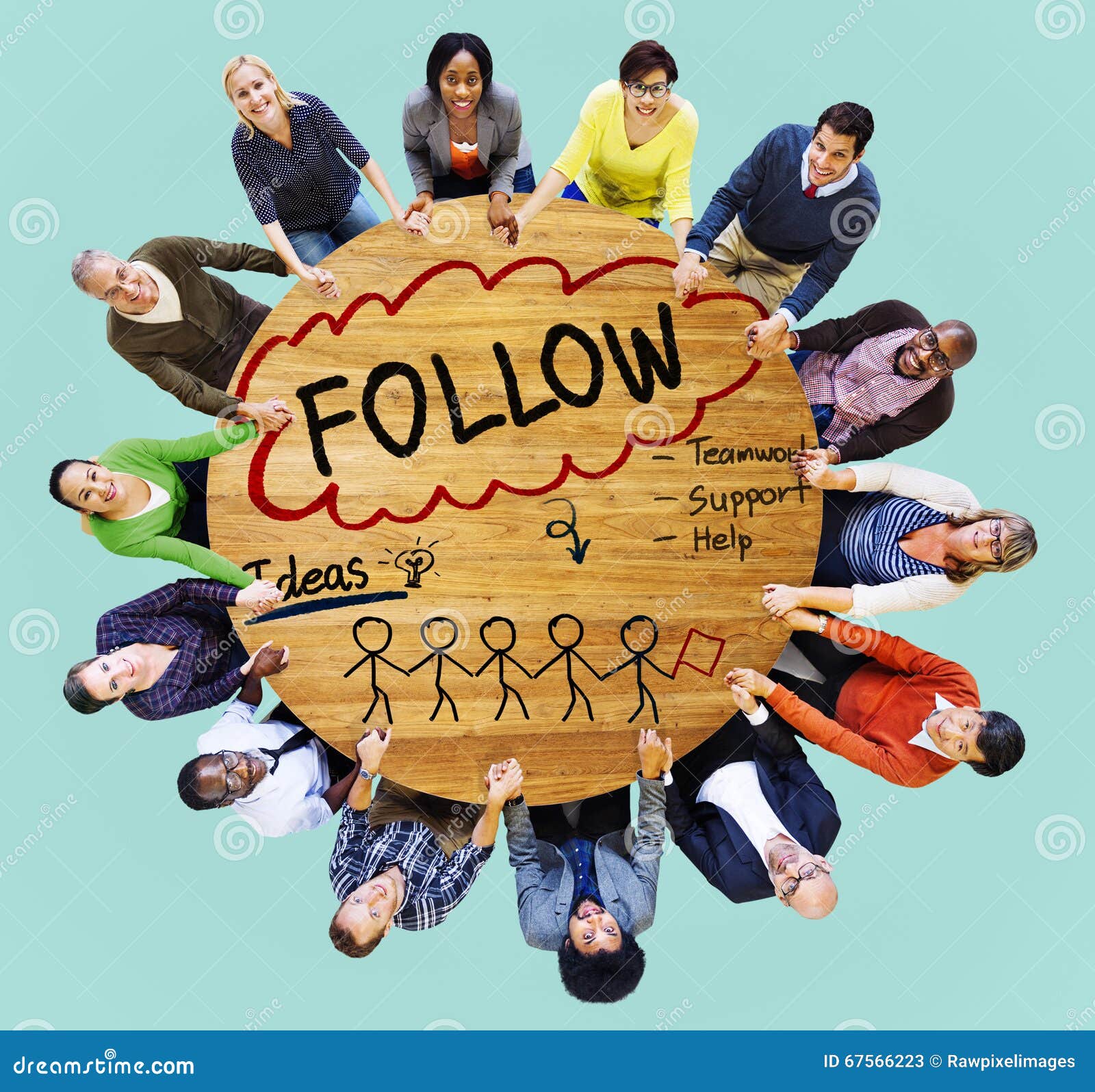 Follow Track Subscribe Social Media Concept Stock Image - Image of ...