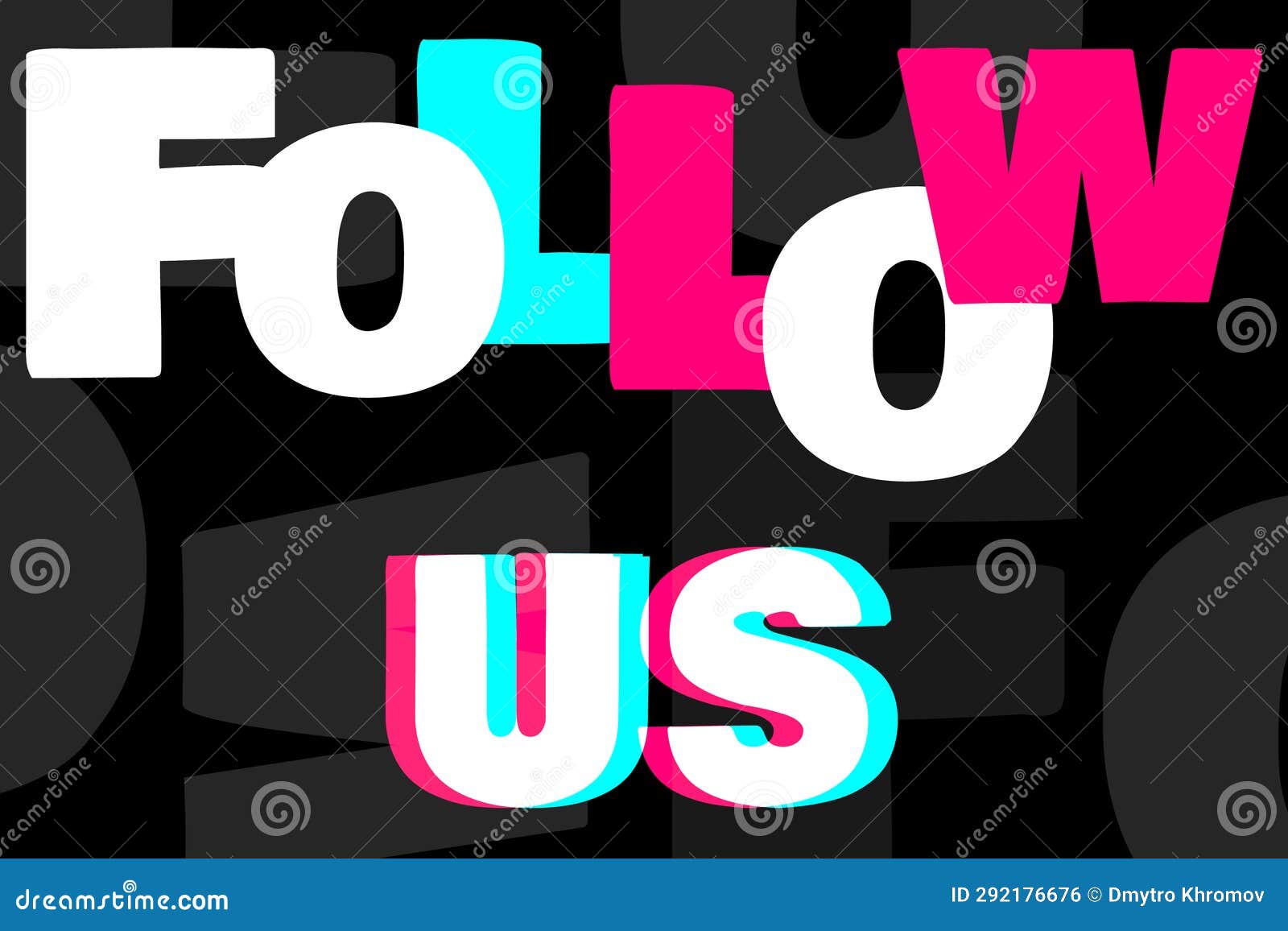 Follow Us. Abstract Symbol in the Style of a Popular Social Network ...