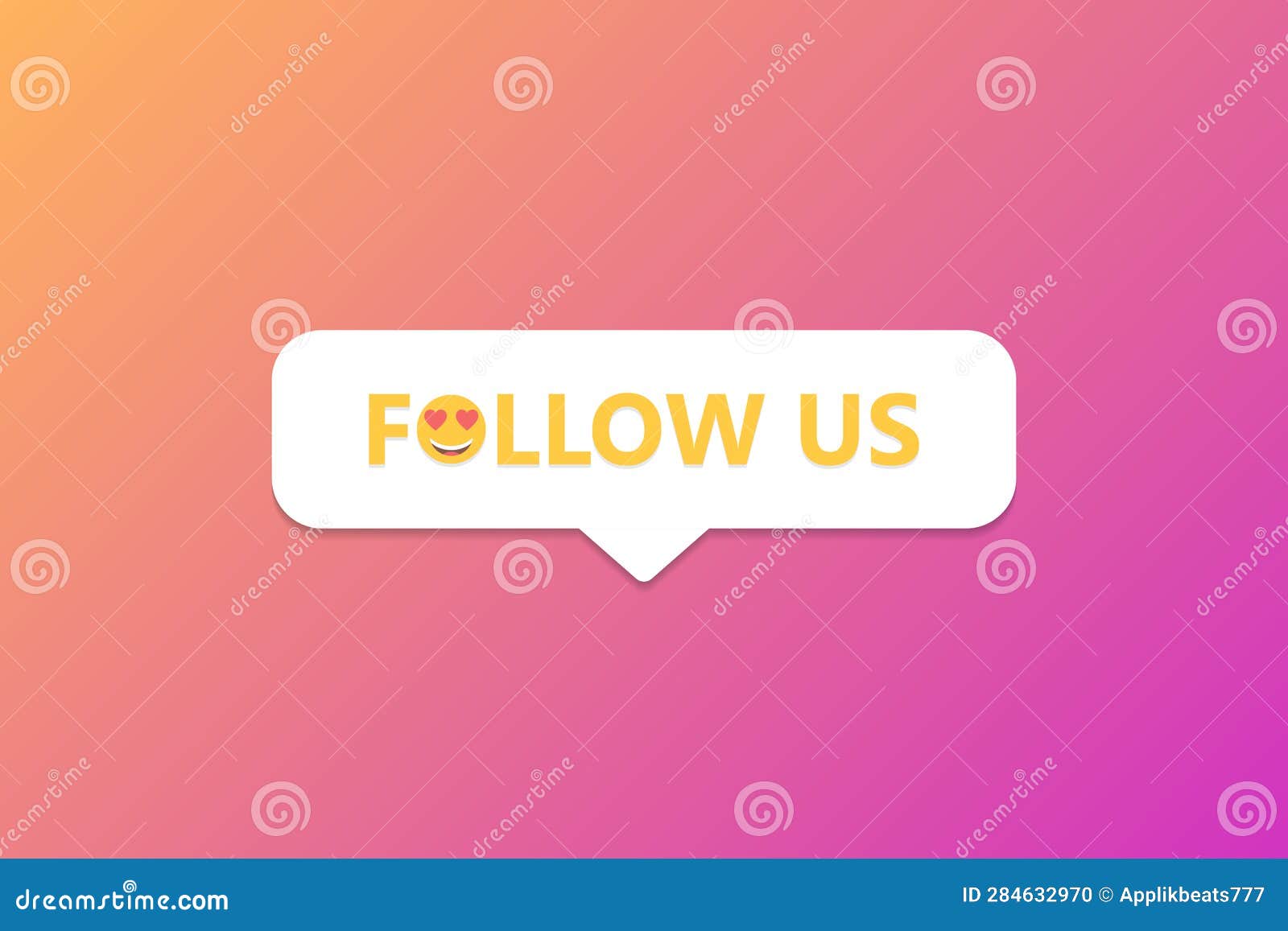 Follow Us Button Icon for Design. Vector Illustration Stock Vector ...
