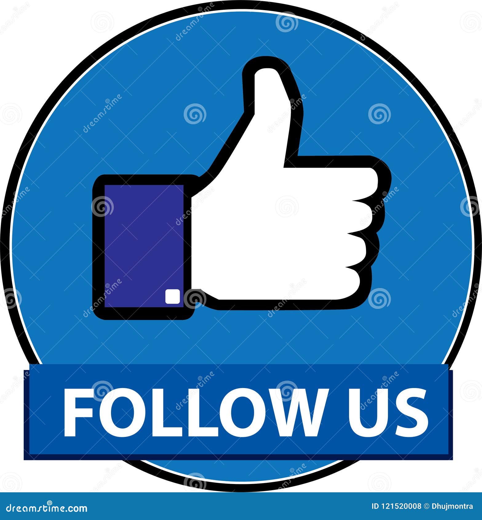 Follow Us Facebook Button Vector Editorial Stock Photo - Illustration ...