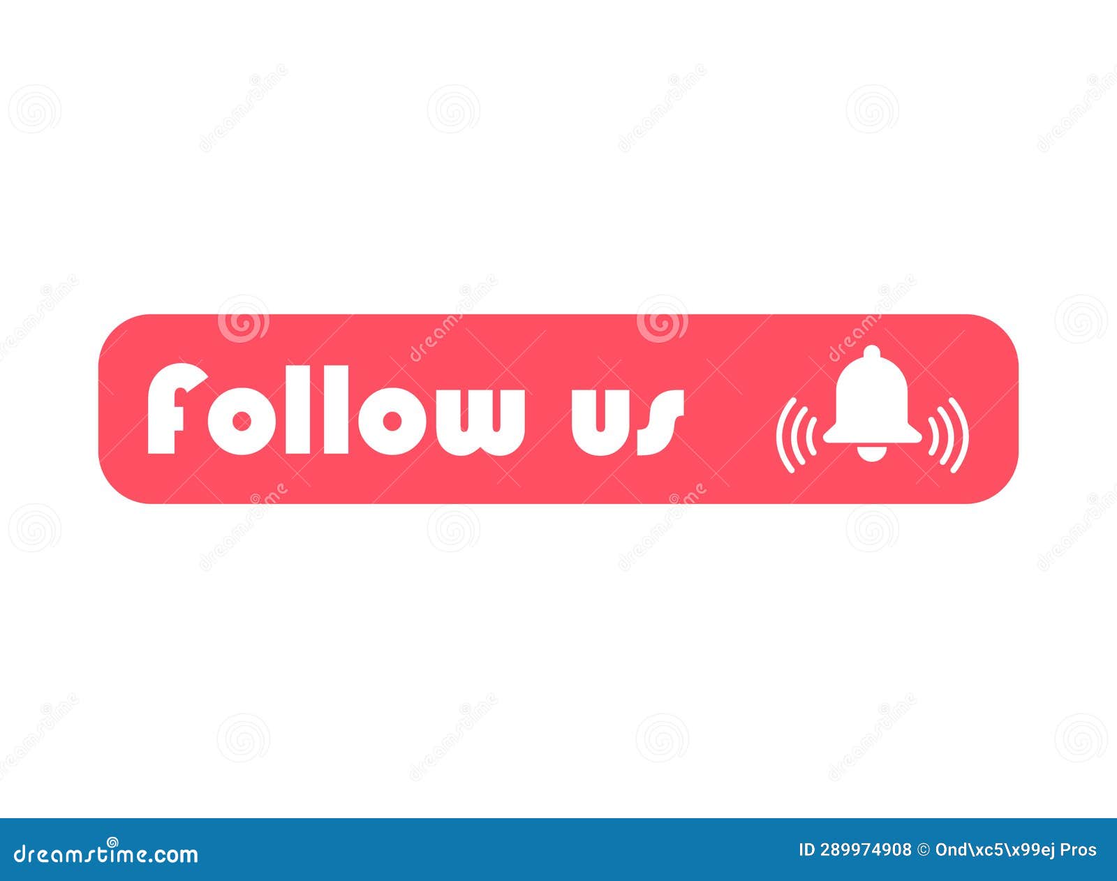 Follow Us Graphic Concept Symbol, Speech Button Web Label, Vector ...