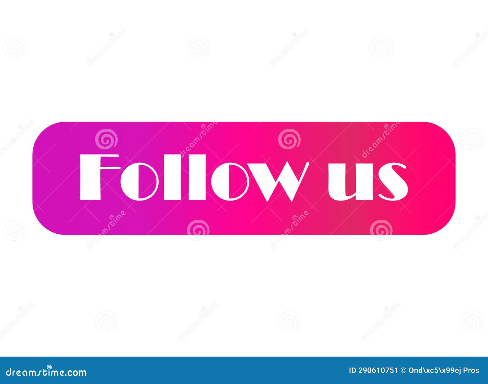 Follow Us Graphic Concept Symbol, Speech Button Web Label, Vector ...