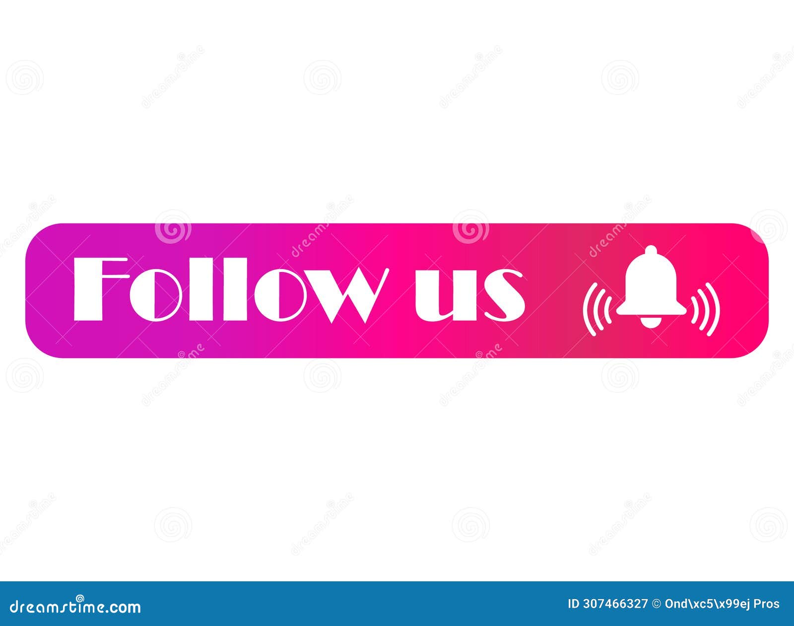 Follow Us Graphic Concept Symbol, Speech Button Web Label, Vector ...