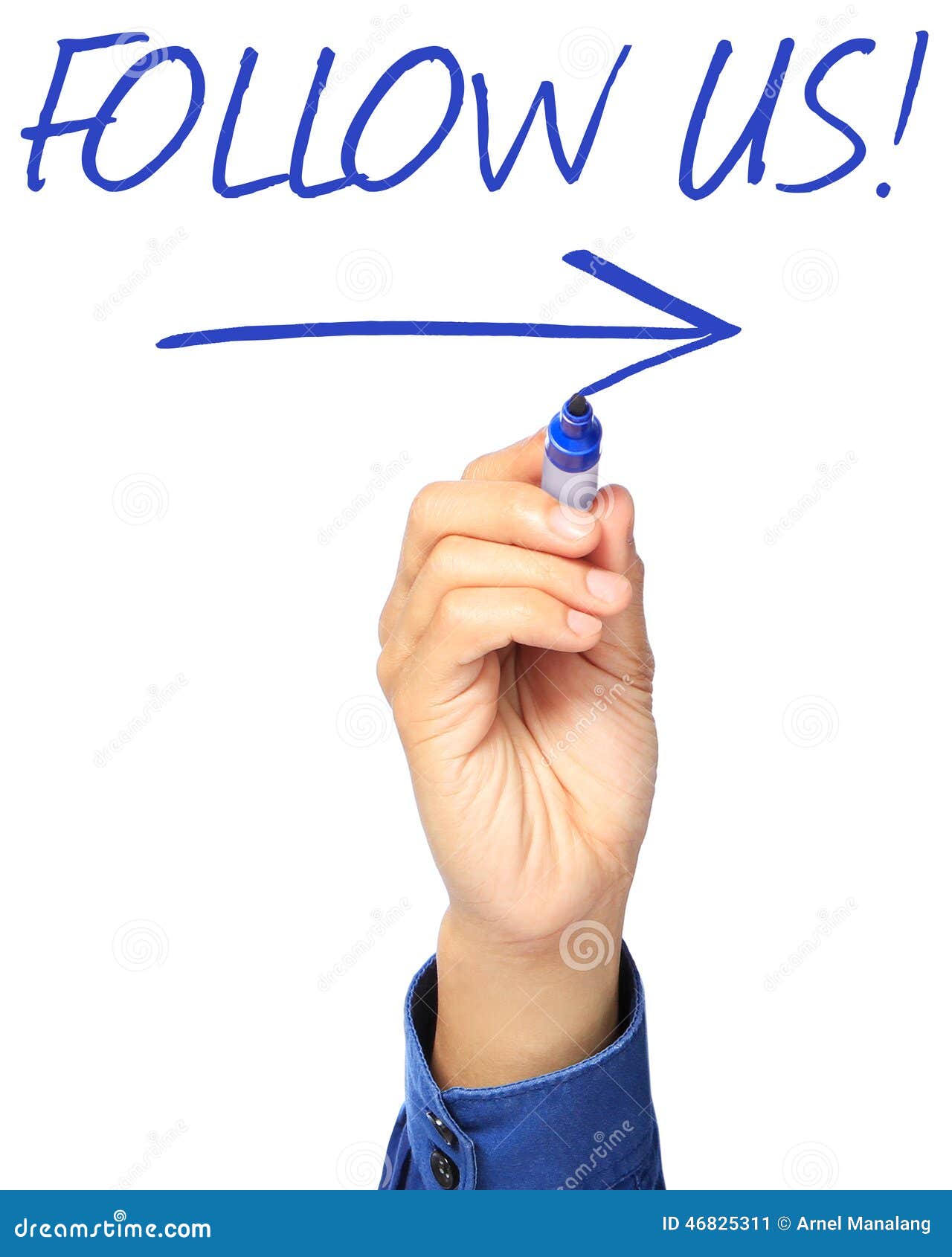 Follow Us stock image. Image of join, invite, sketch - 46825311