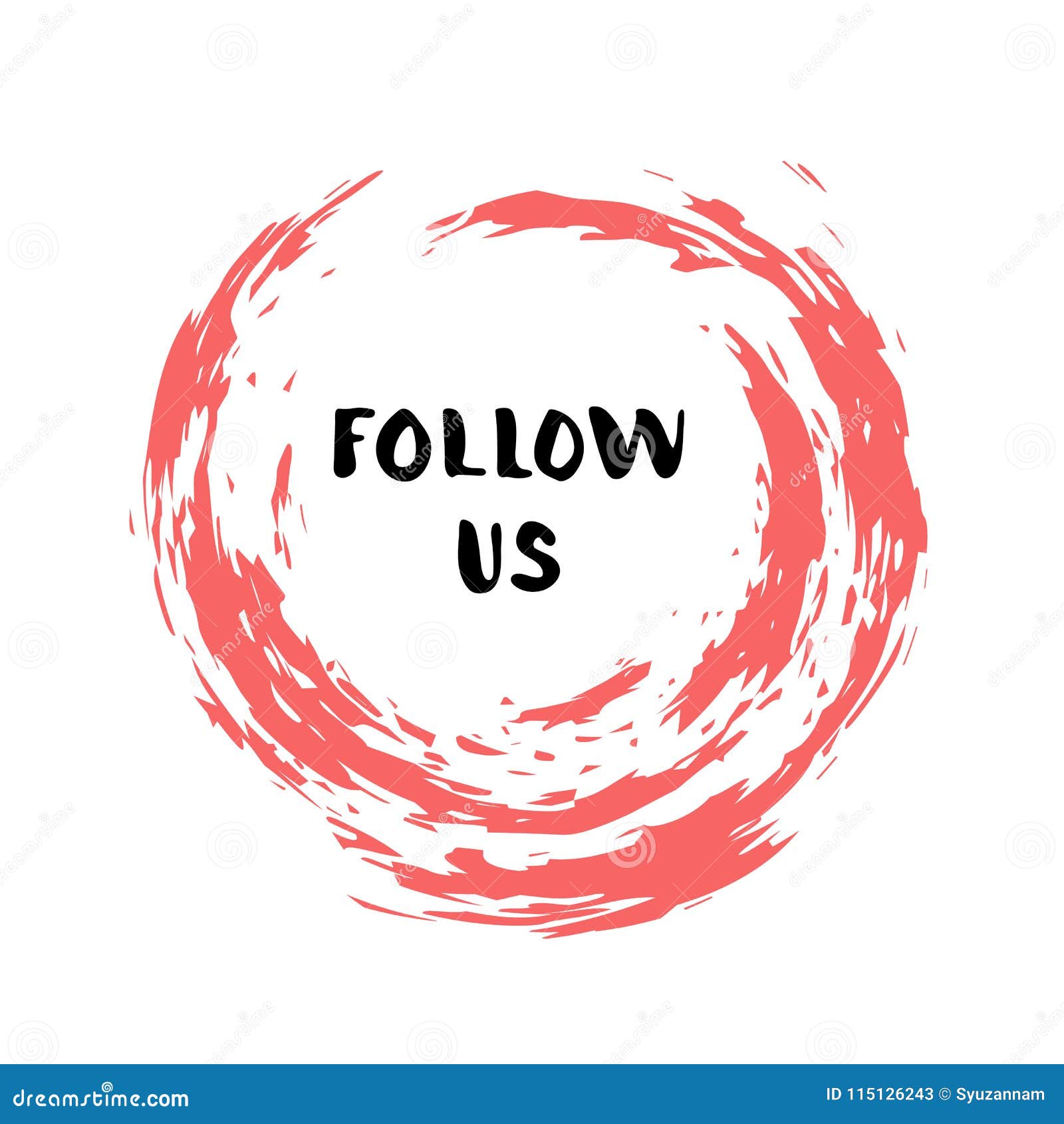 Follow Us. Vector Illustration. Stock Vector - Illustration of graphic ...