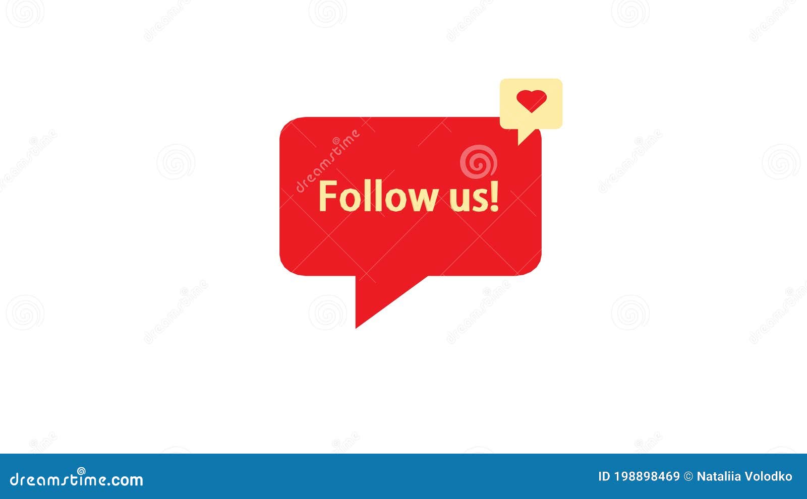 Follow us. Social media stock illustration. Illustration of online ...