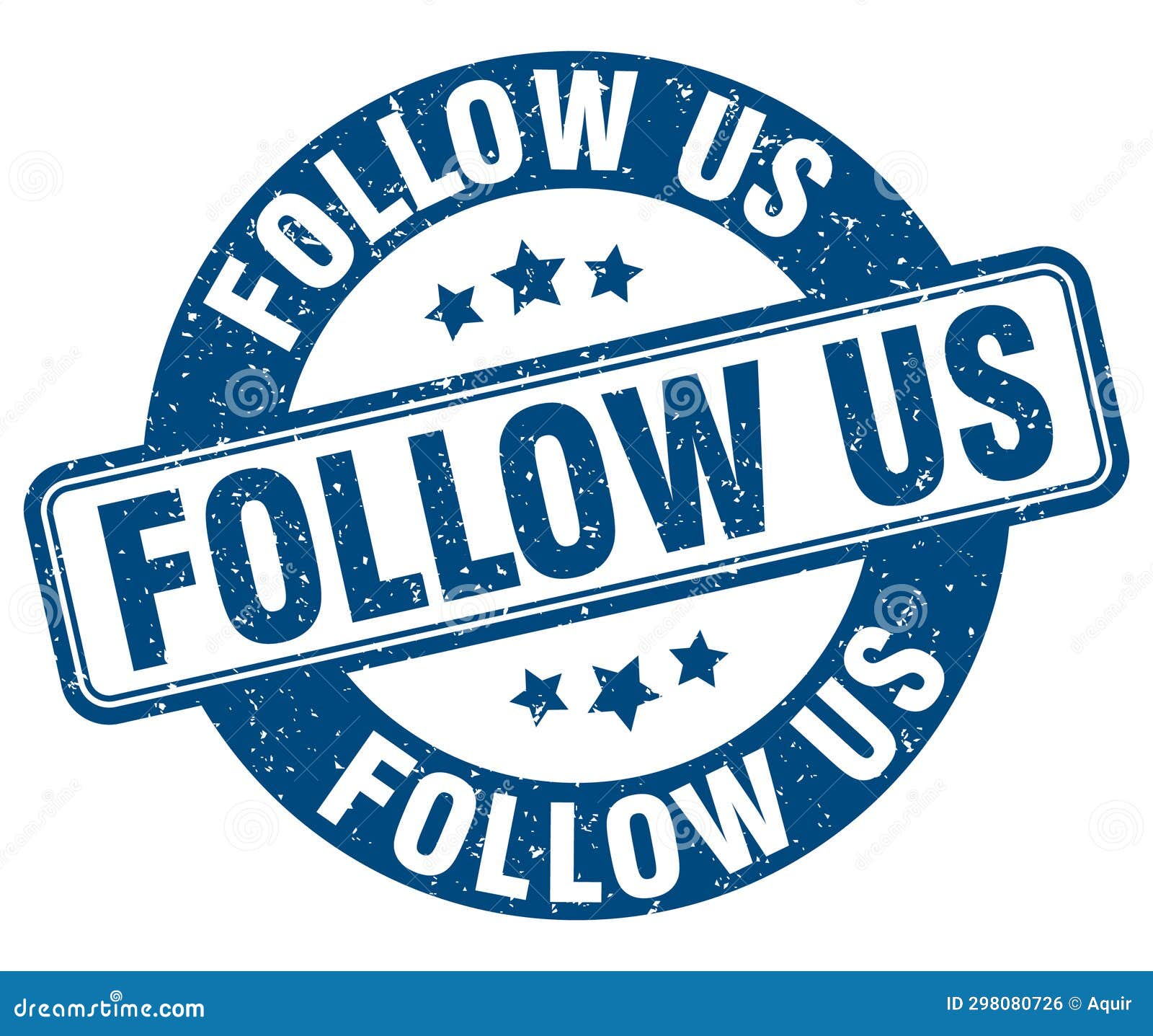 Follow Us Stamp. Follow Us Label. Round Grunge Sign Stock Illustration ...