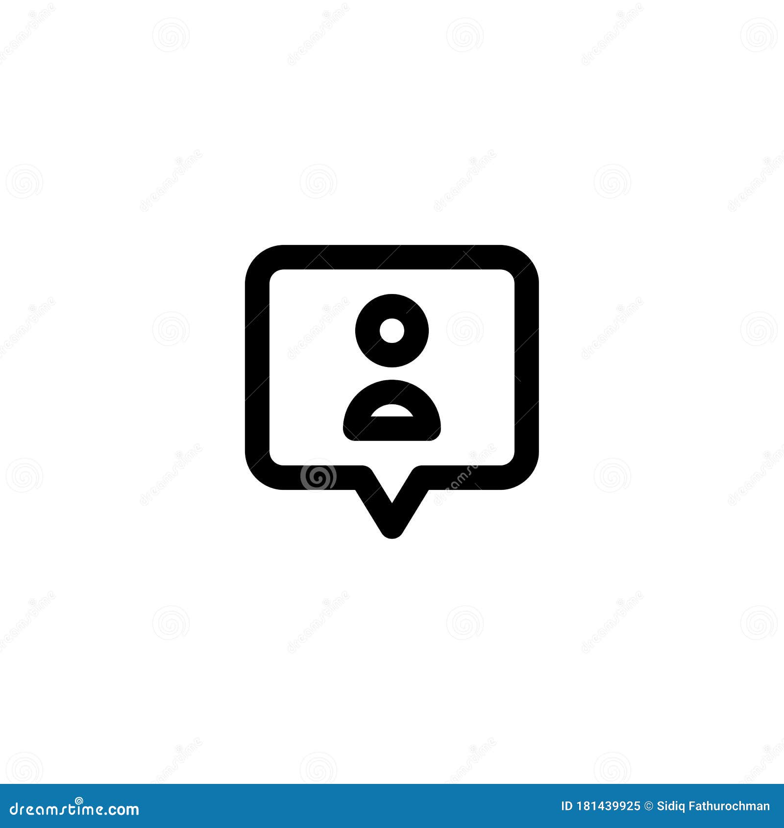 Followed Icon stock vector. Illustration of communicate - 181439925