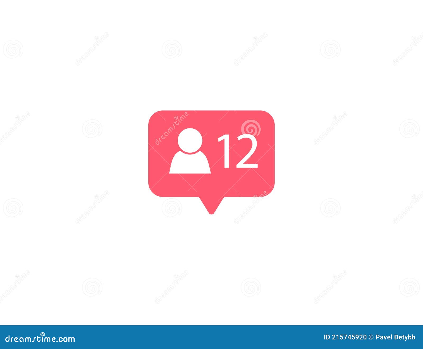 Follower Button Icon on White Background. Vector Illustration Stock ...