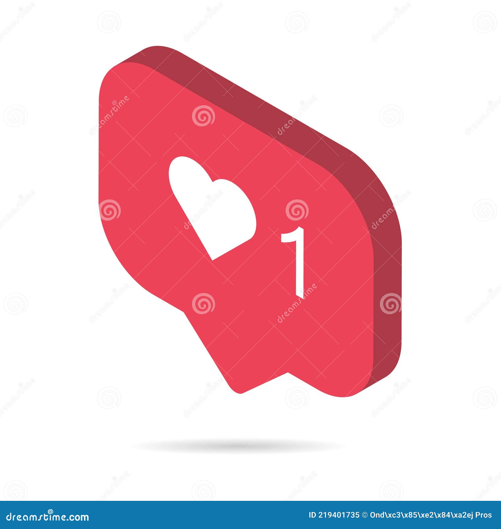 Follower Isometric Notification Symbol for Application Instagram. Web ...