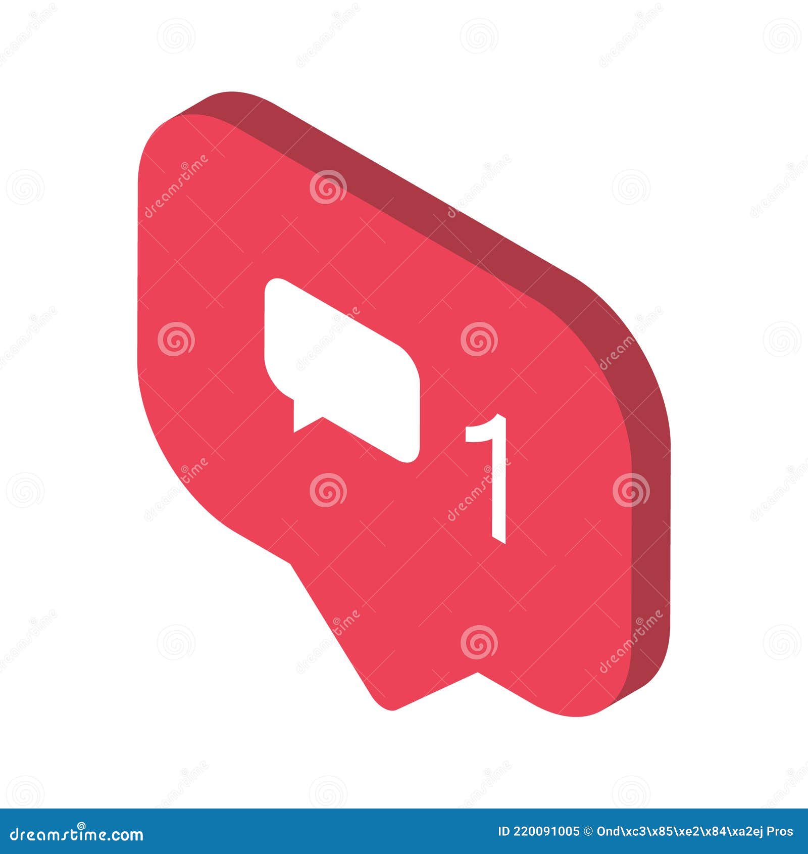 Follower Isometric Notification Symbol for Application Instagram. Web ...