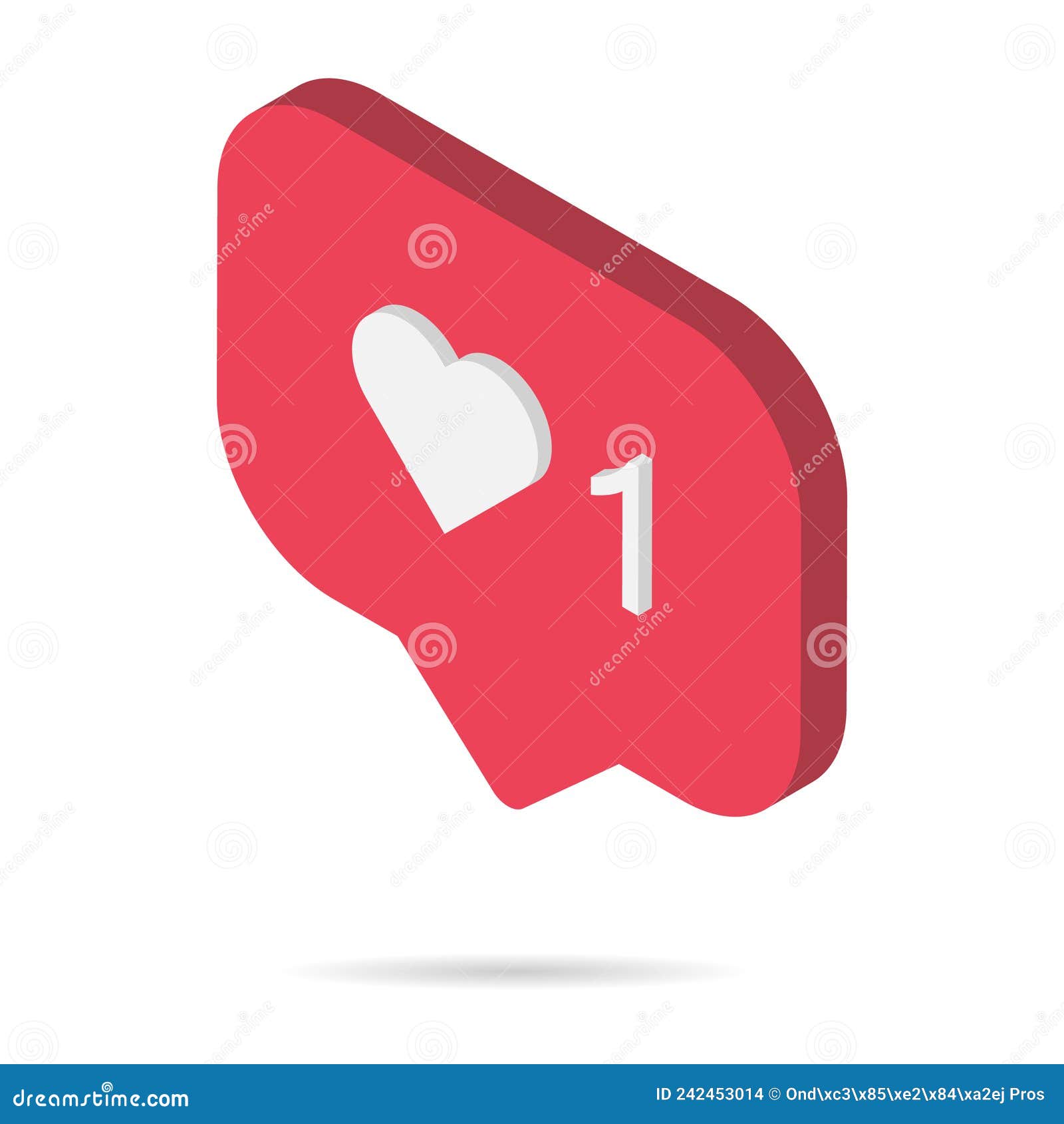 Follower Isometric Notification Symbol for Application Instagram. Web ...