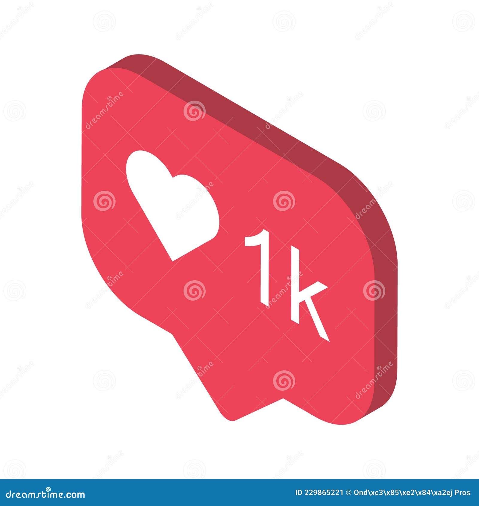 Follower Isometric Notification Symbol for Application Instagram. Web ...