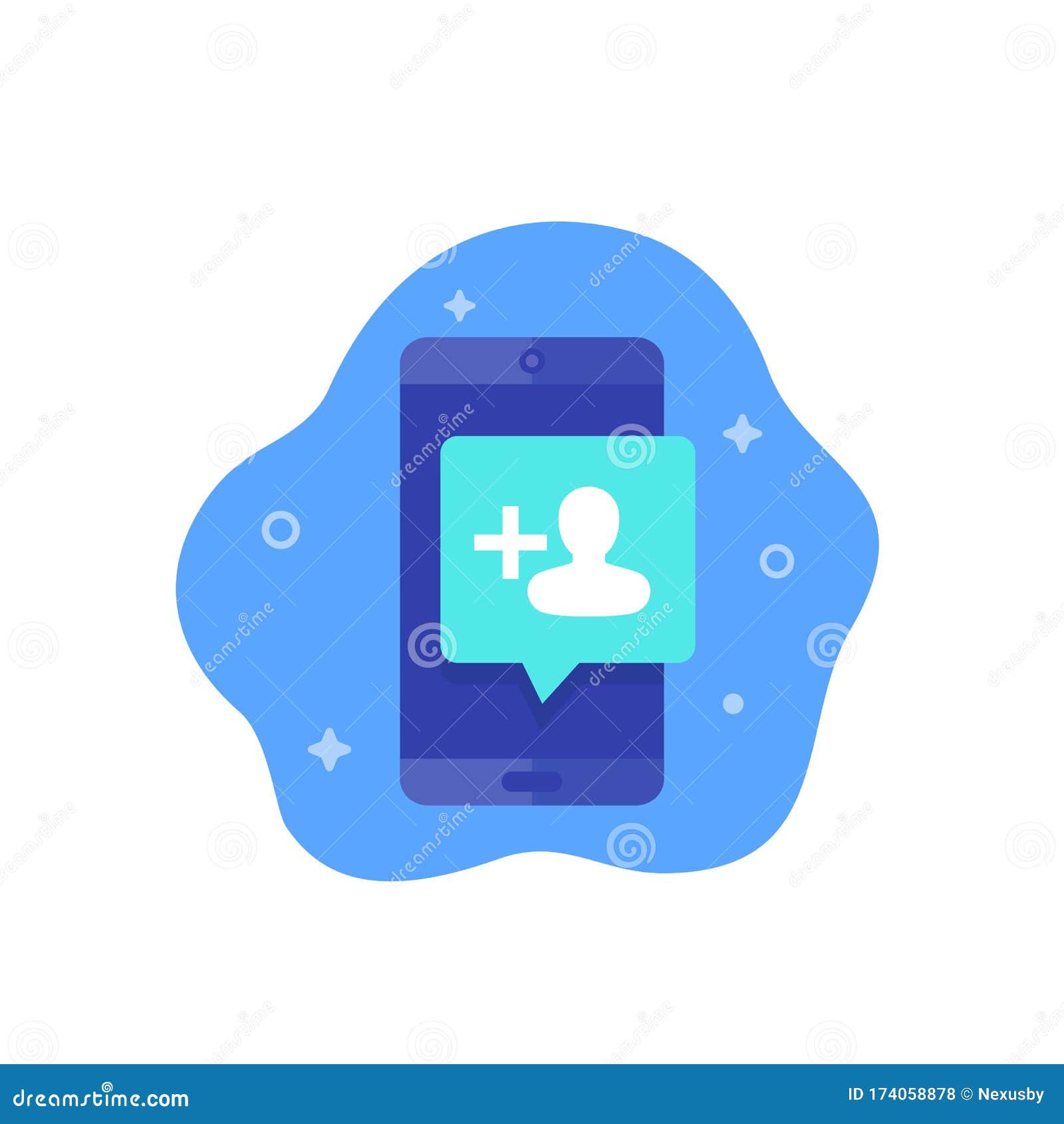 Follower Notification, Vector Stock Illustration - Illustration of ...