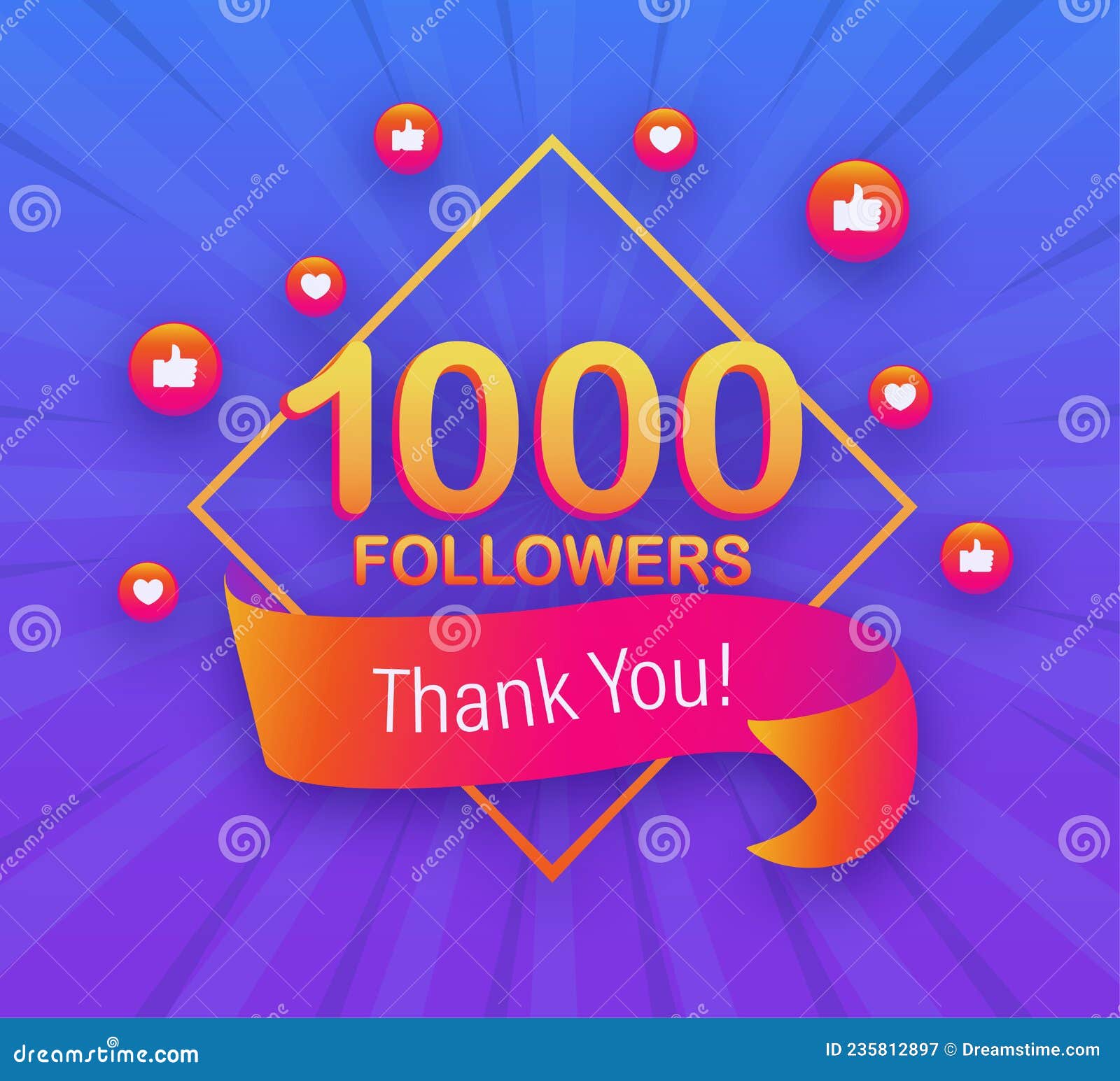 1000 Followers Thank You Social Sites Post Thank You Followers