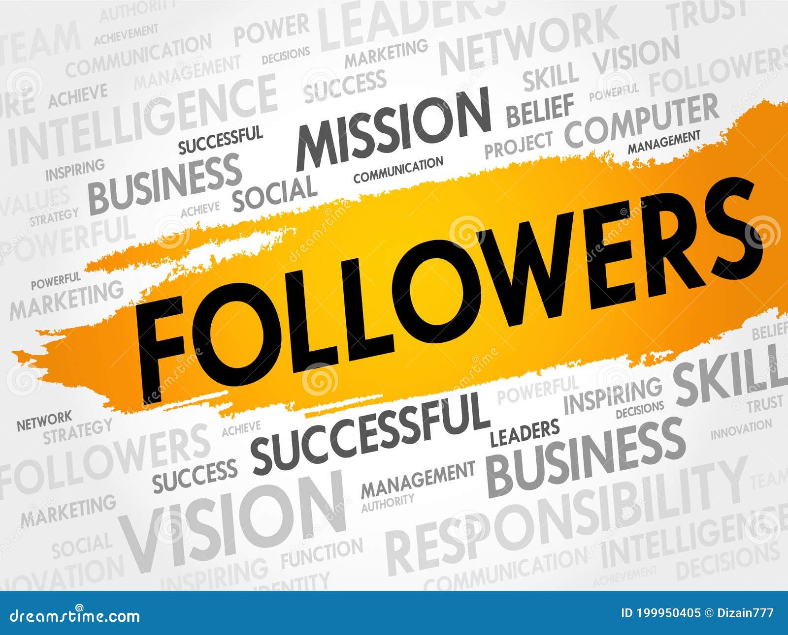 FOLLOWERS word cloud stock illustration. Illustration of group - 199950405