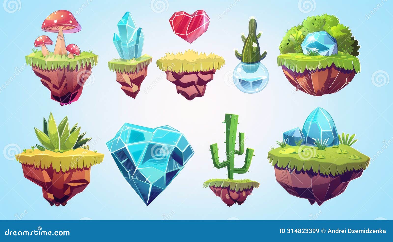 The Following is a Collection of Game UI Elements, Including a Seamless ...