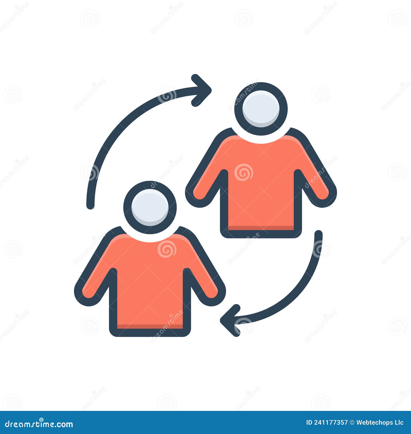 Color Illustration Icon for Following, Person and Member Stock ...