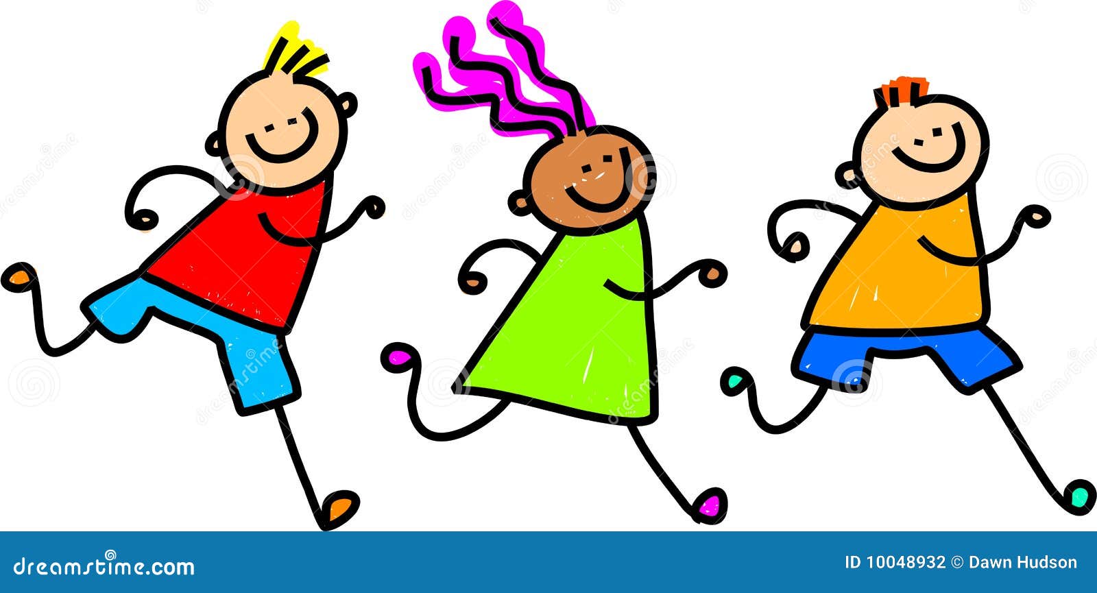 Following kids stock illustration. Illustration of kindergarten - 10048932