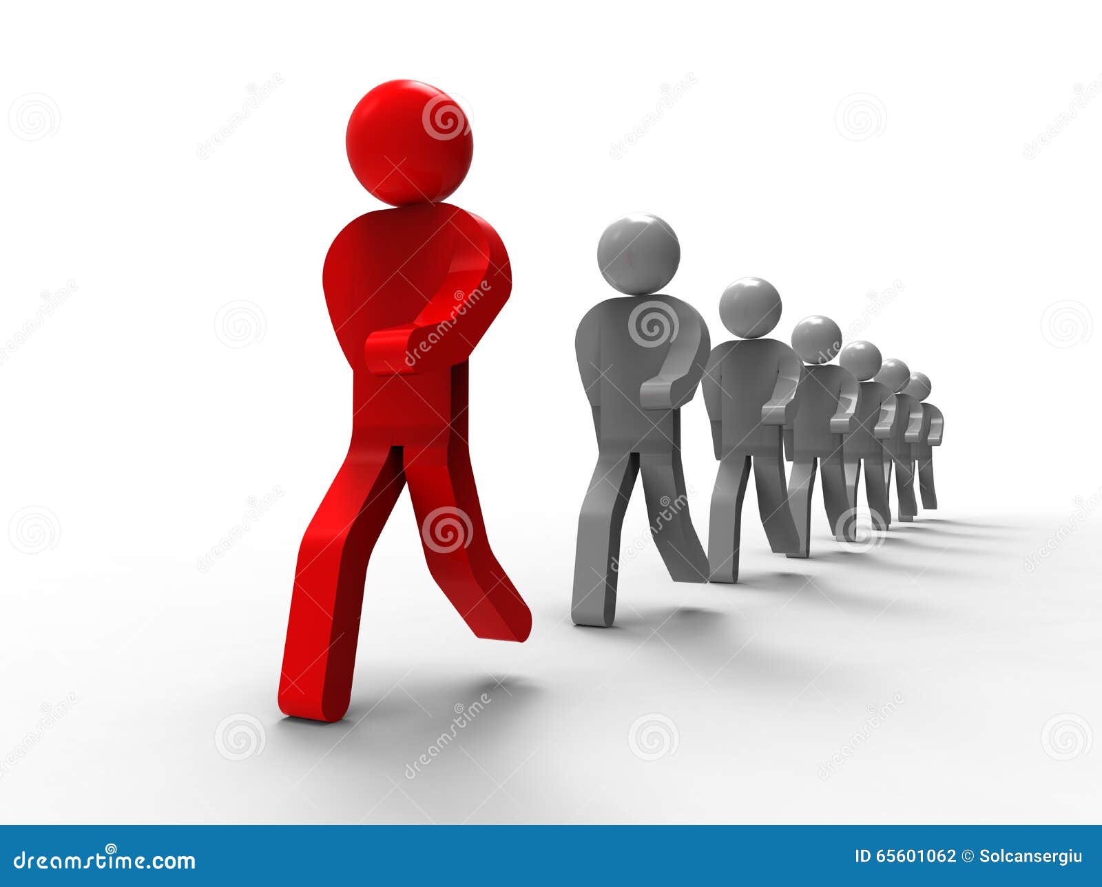 People Following The Leader