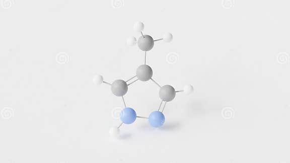 Fomepizole Molecule 3d, Molecular Structure, Ball and Stick Model ...