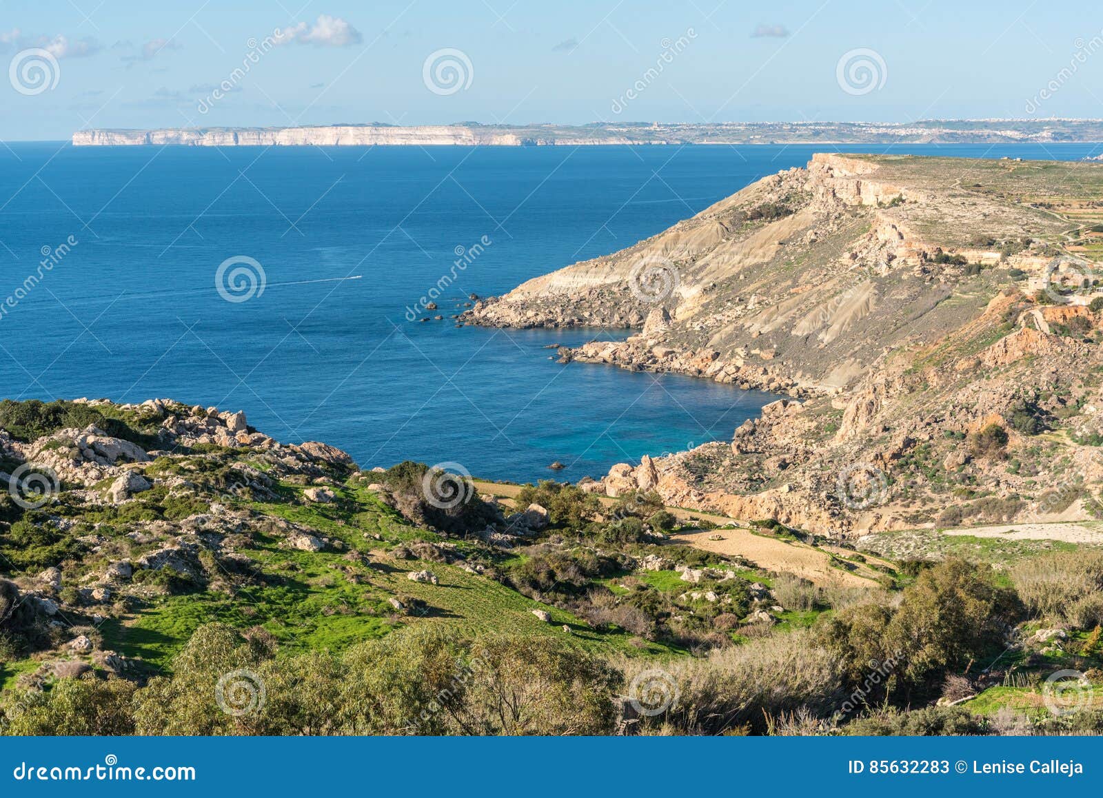Fomm ir-Rih, Malta imagen de archivo. Imagen de acantilados - 85632283