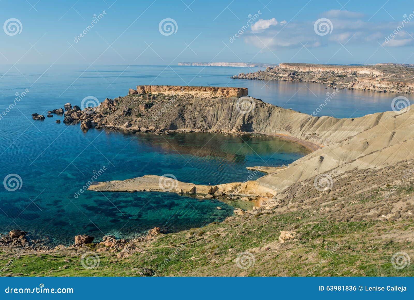 Fomm ir-Rih - Malta stock photo. Image of blue, landscape - 63981836