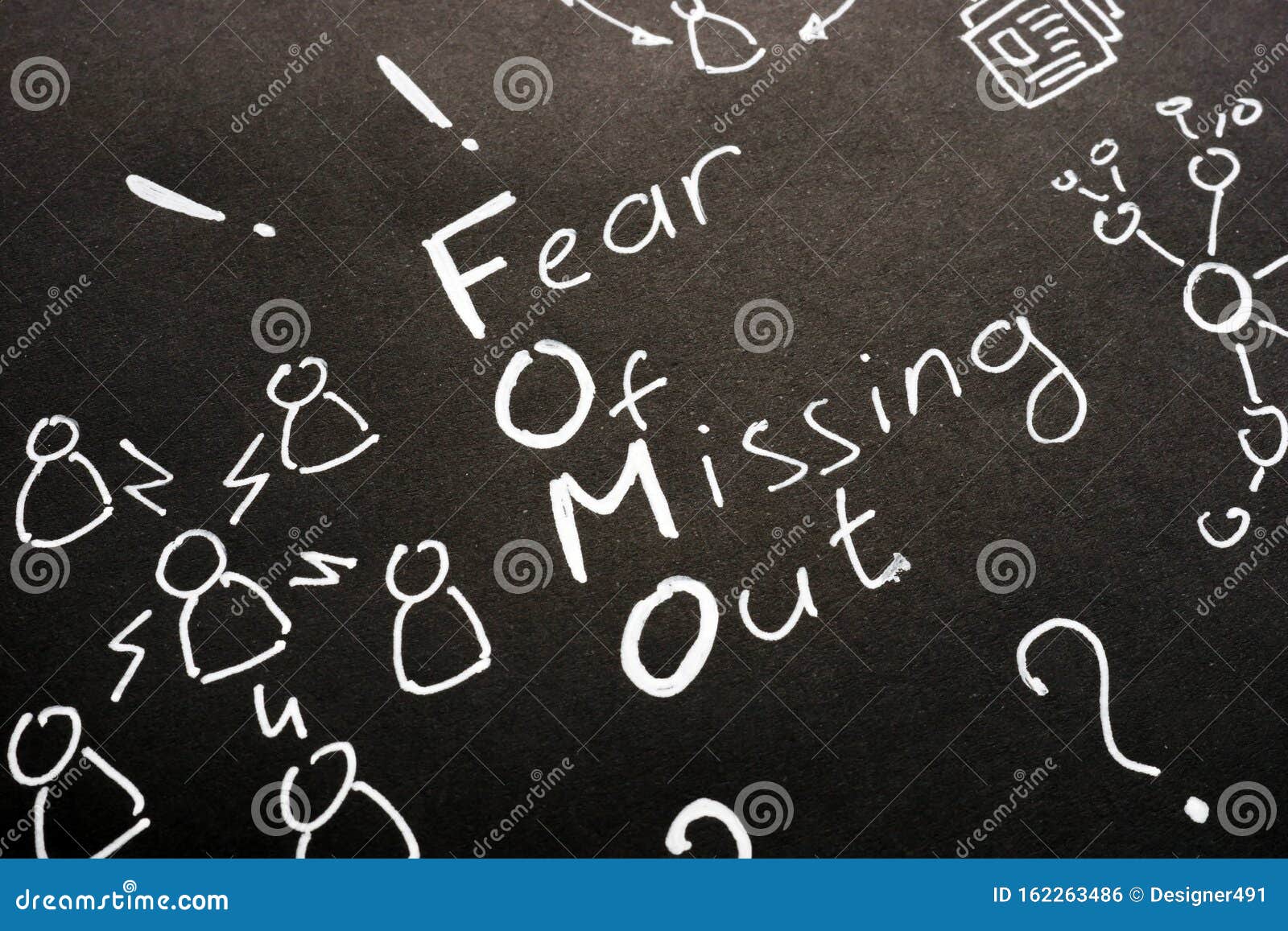 FOMO Fear Of Missing Out Symbol. Concept Words FOMO Fear Of Missing Out ...