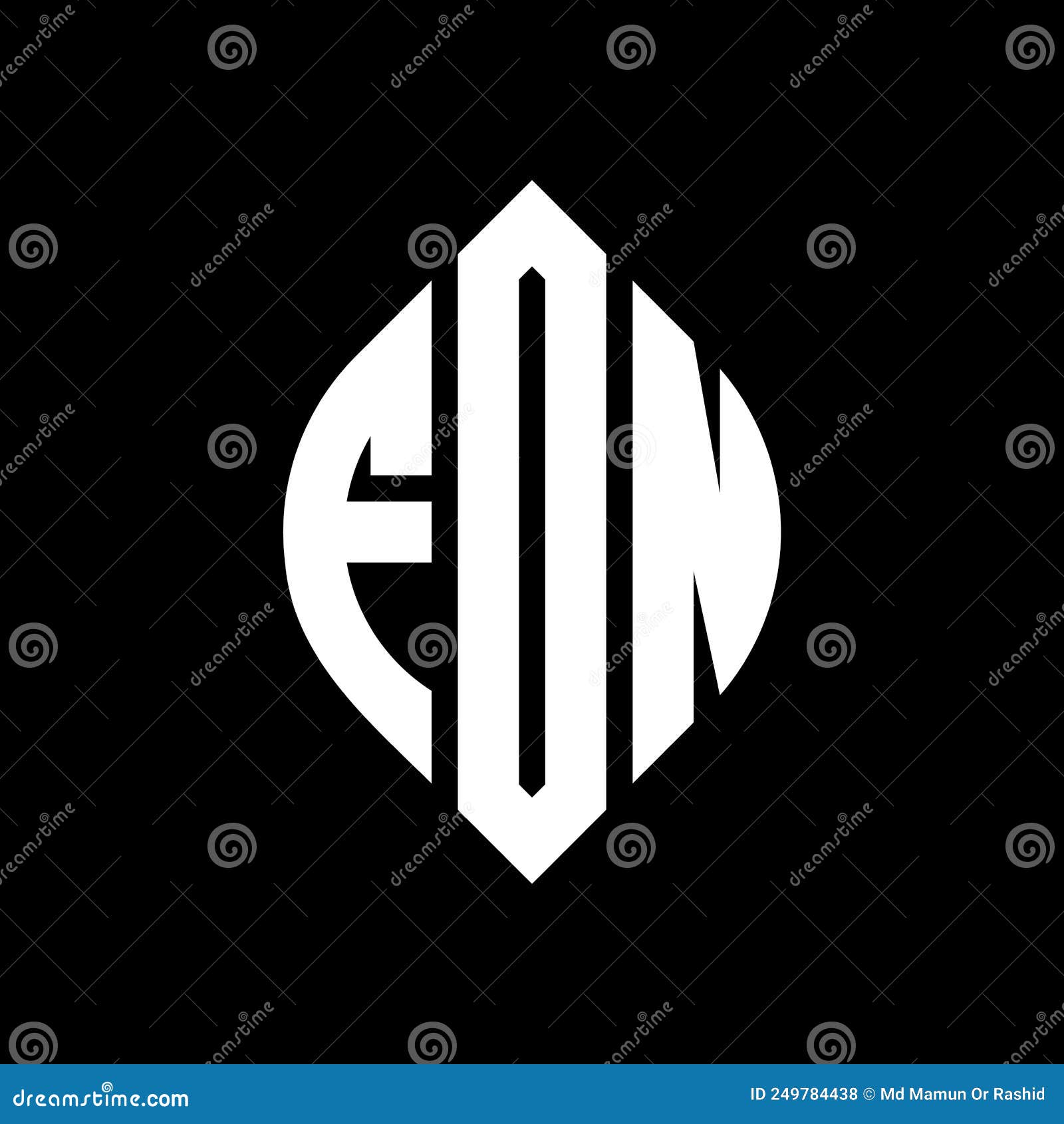 FON Circle Letter Logo Design with Circle and Ellipse Shape. FON ...