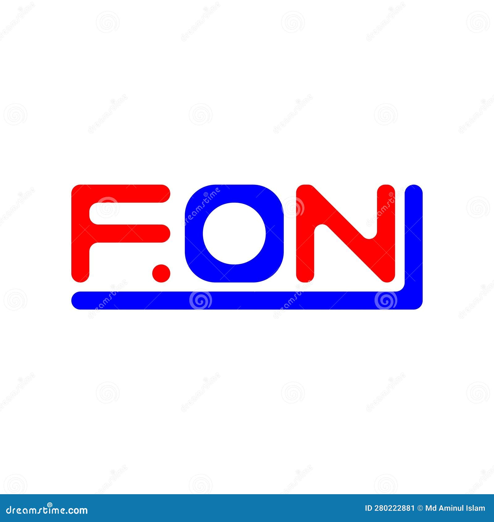 FON Letter Logo Creative Design with Vector Graphic, FON Stock Vector ...