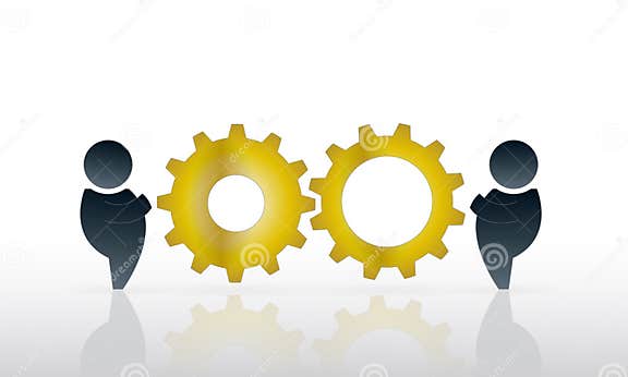 Fonctionner Ensemble. Logo ? Illustration de Vecteur - Illustration du ...